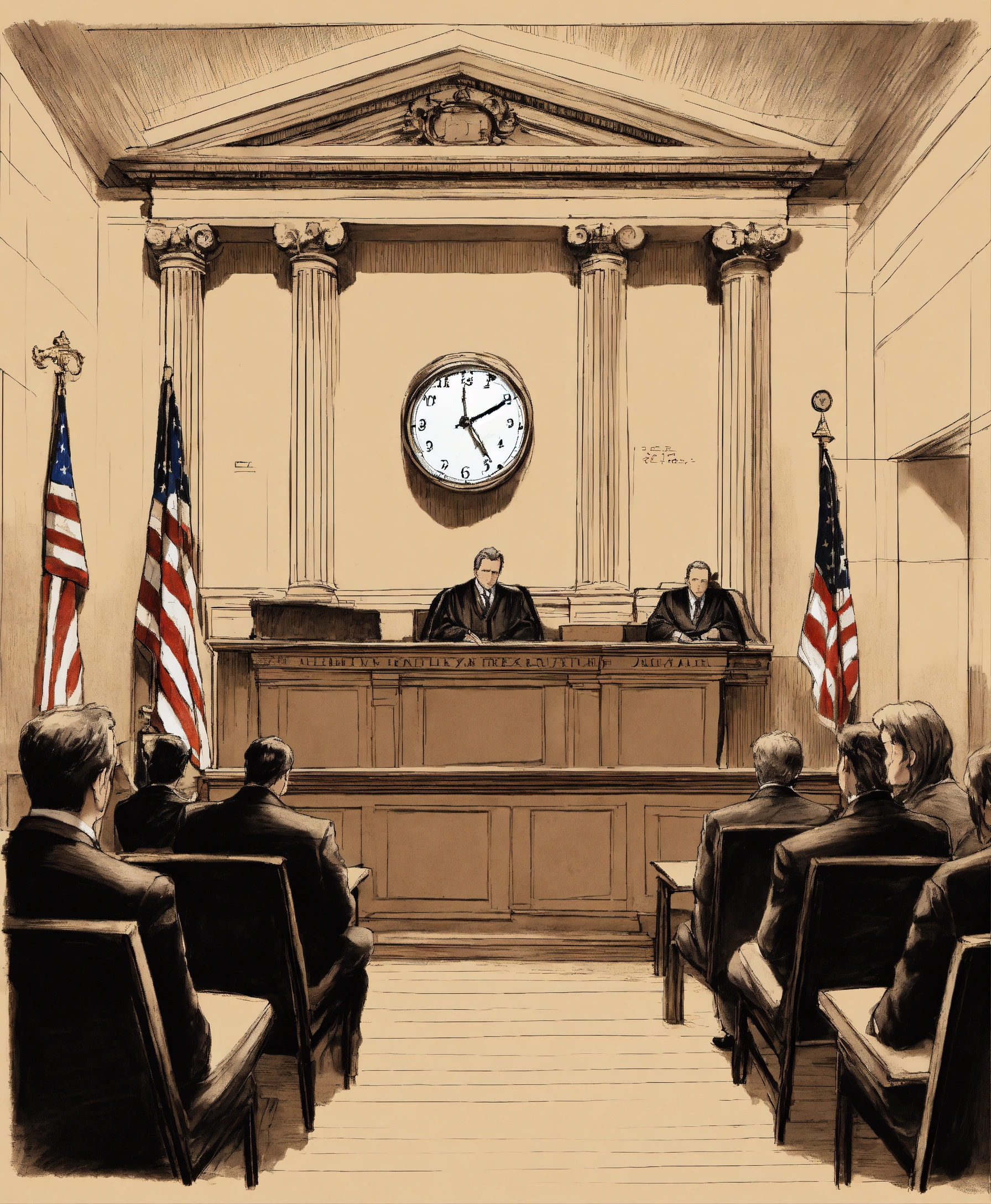 Lexica - Generate a black and white pen and ink sketch illustrating a ...