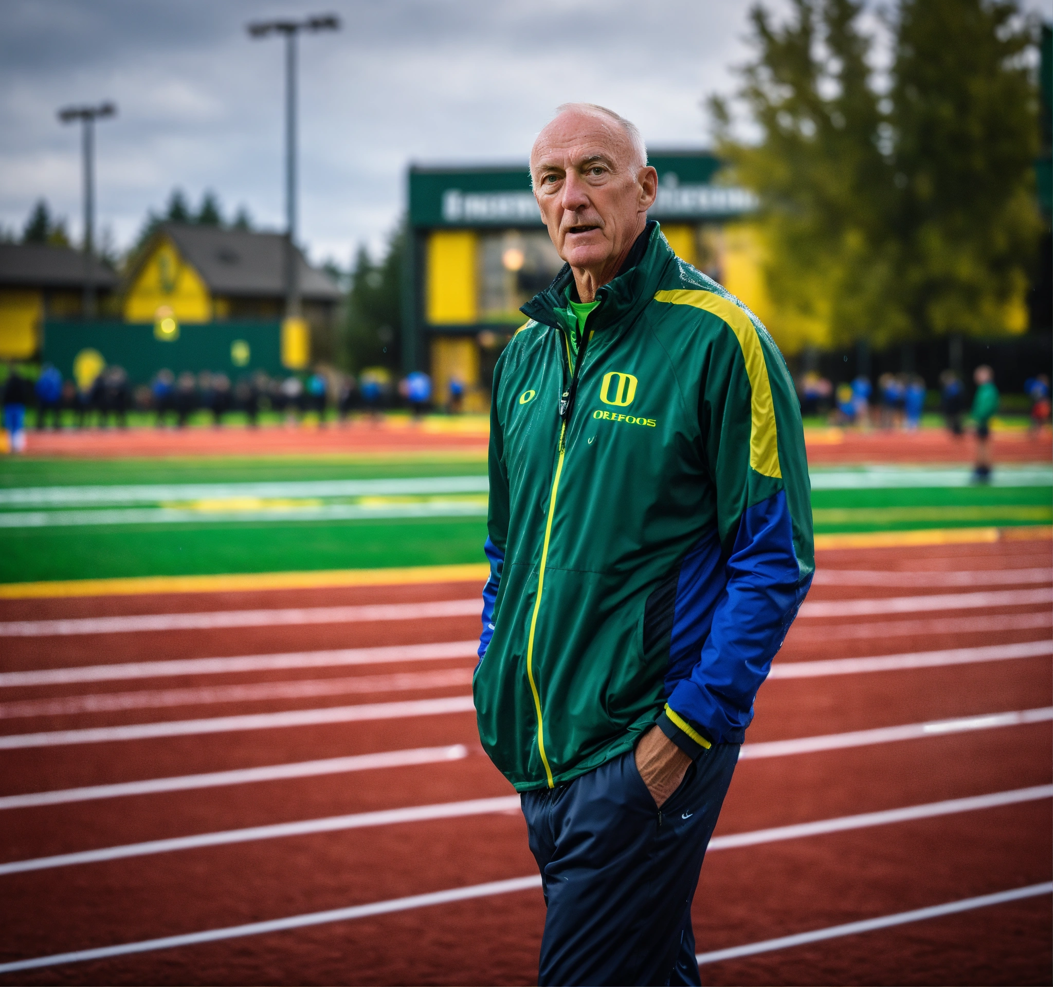 Lexica - 8k HDR photo young portrait of track and field coach "Bill ...