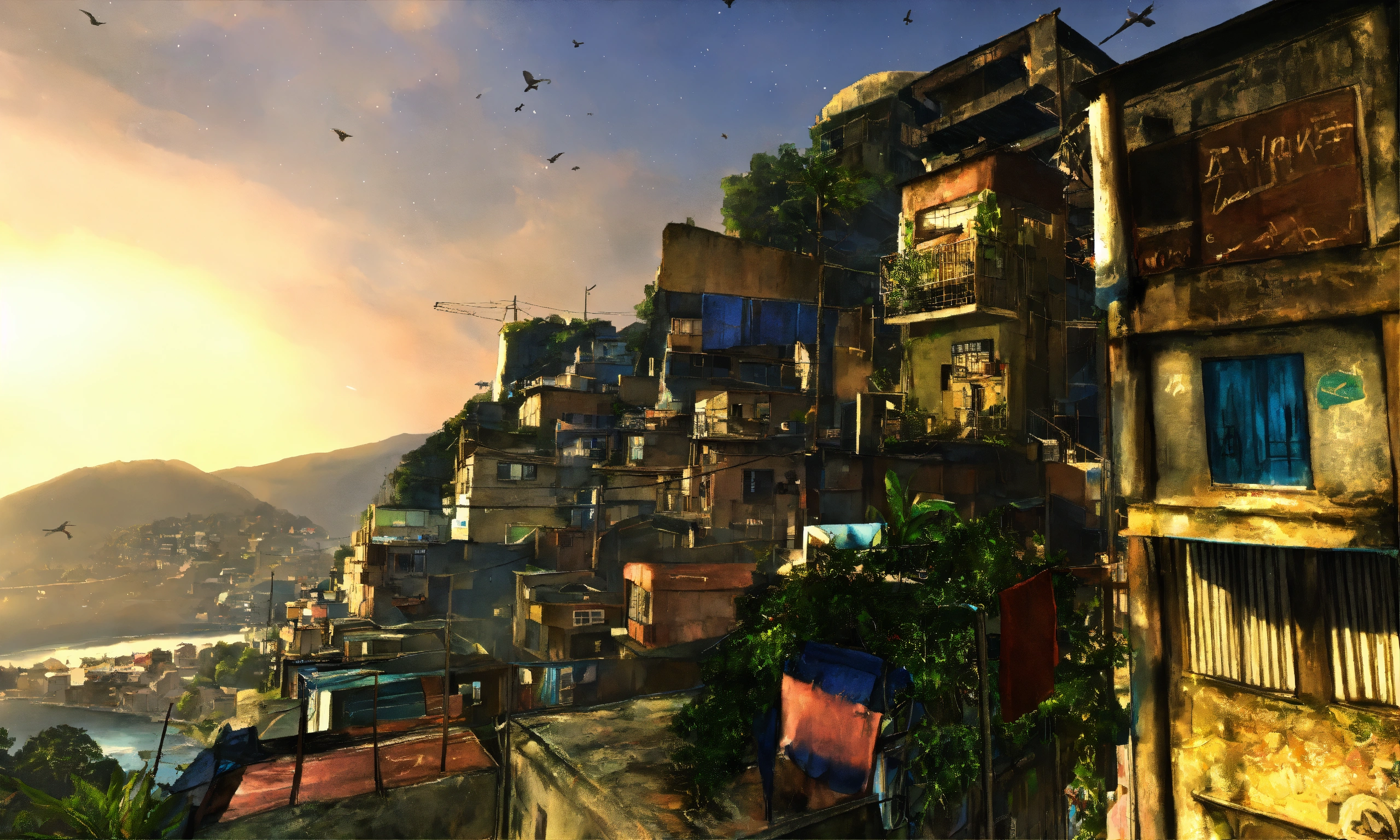Lexica - Favela call of duty, blue sky