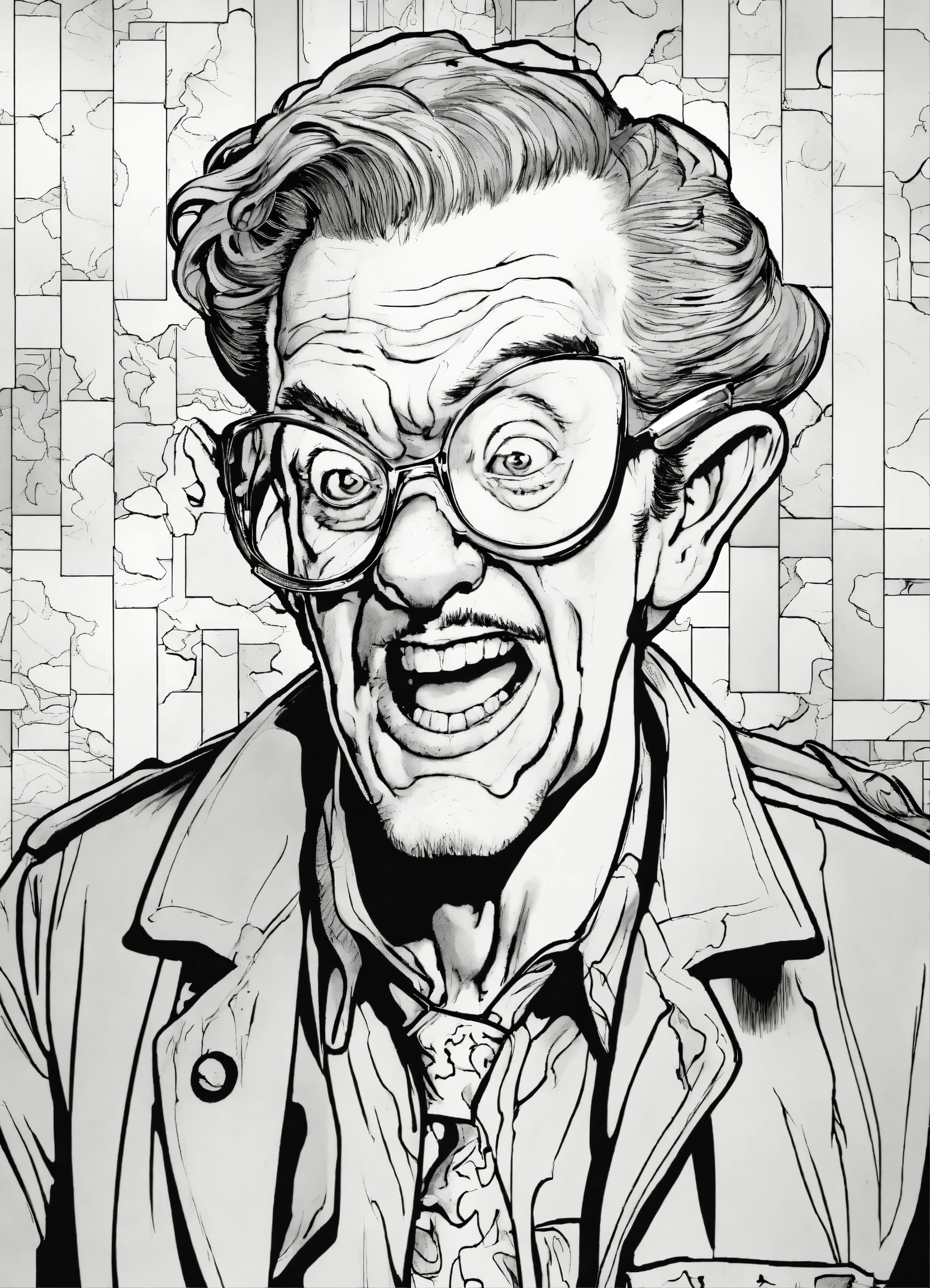 Lexica - Coloring page for adults, pop art, MAD Magazine Character ...