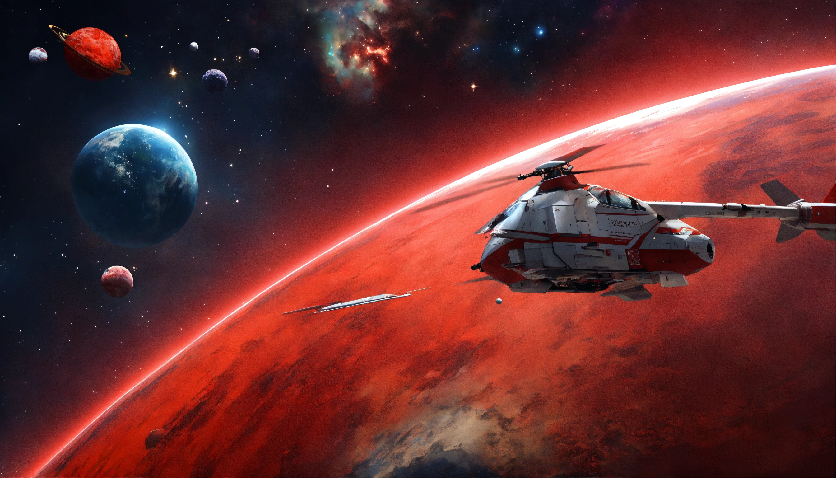 Lexica - Space, Scarlet, ultra-realistic ,pıcasso