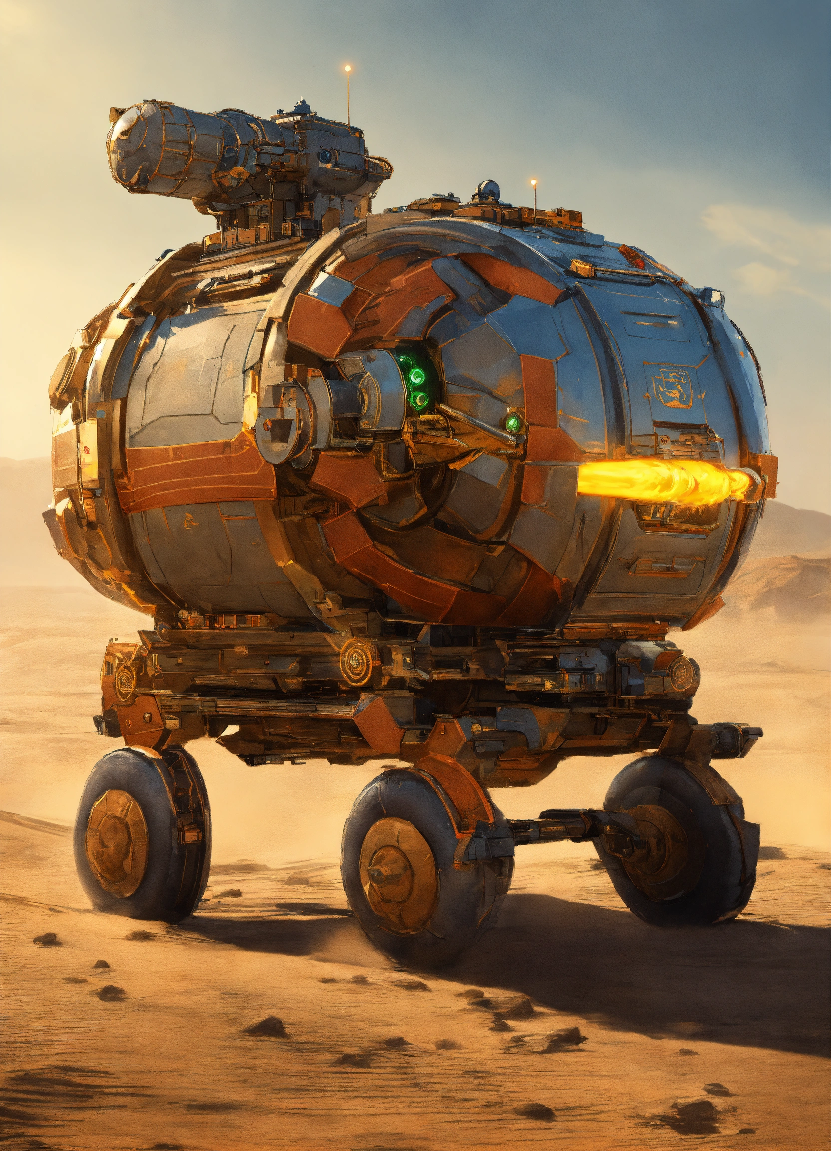 Lexica - A siege vehicle with an attached circular kinetic coil blaster ...