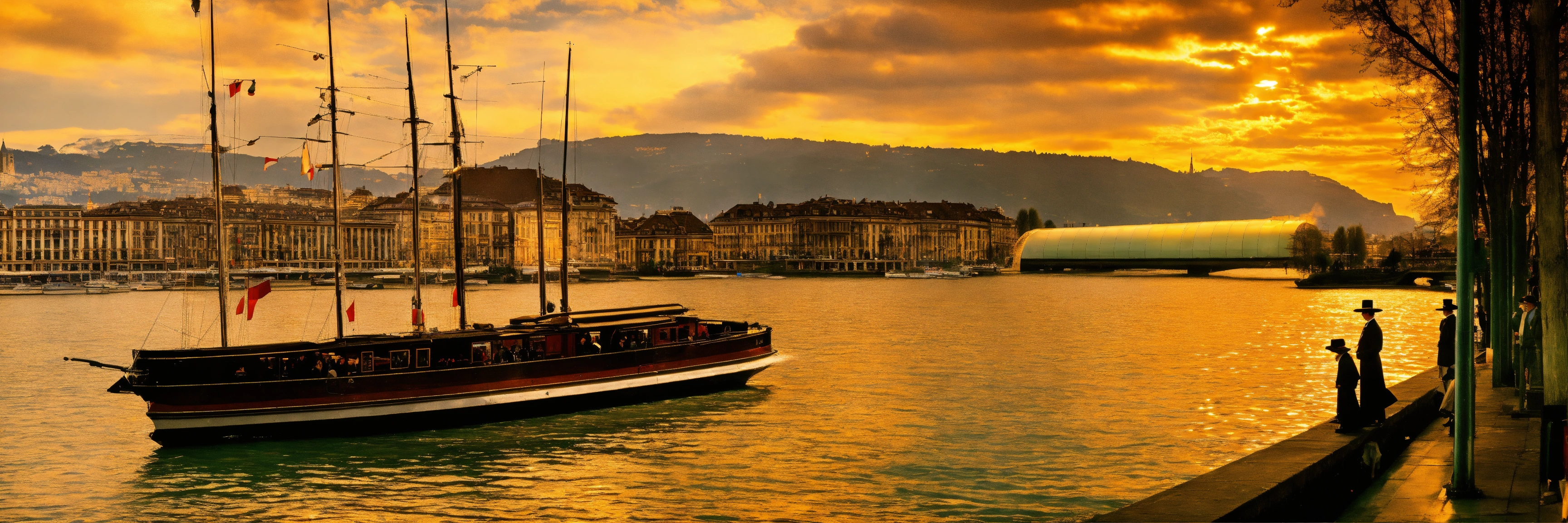 Lexica - A time machine appears in Geneva in 1920, summertime, daytime.