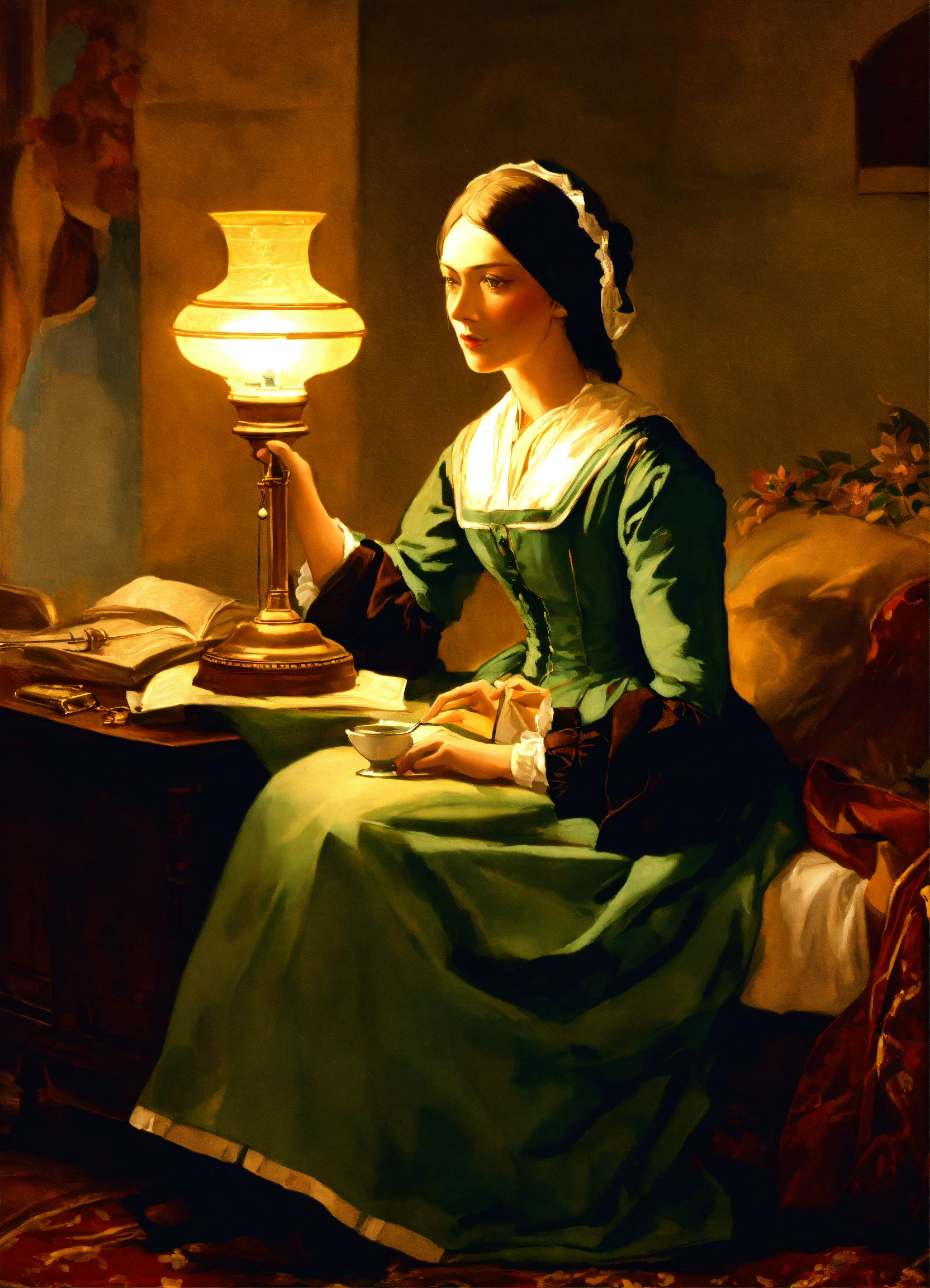 Lexica - Florence nightingale, lady with the lamp