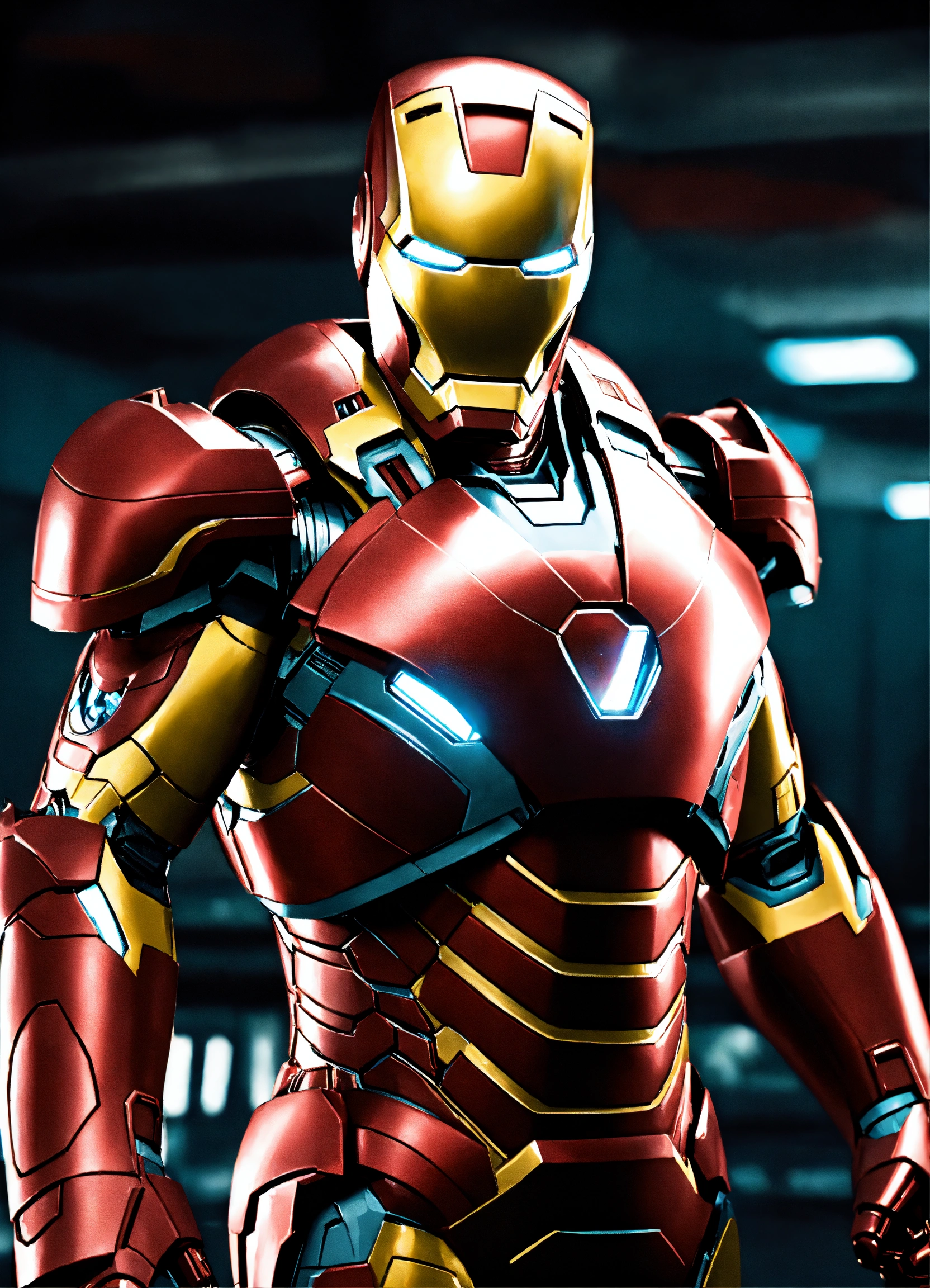 Lexica - The first photo of Iron Man, cinematic