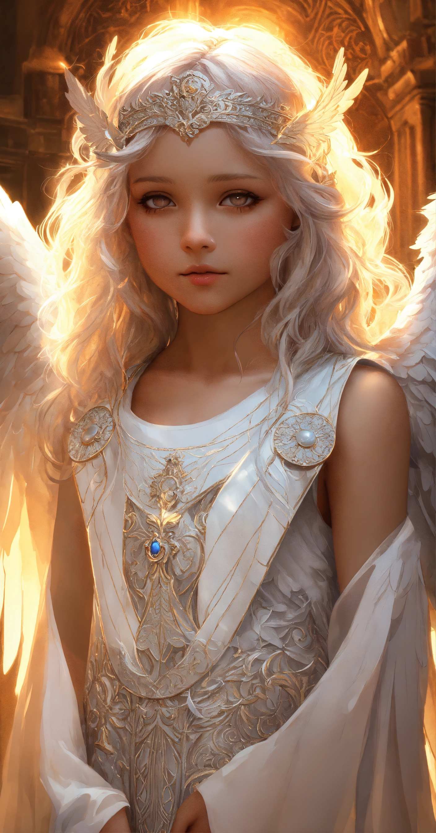 Lexica - Child angel, wings, intricate, headshot, highly detailed ...