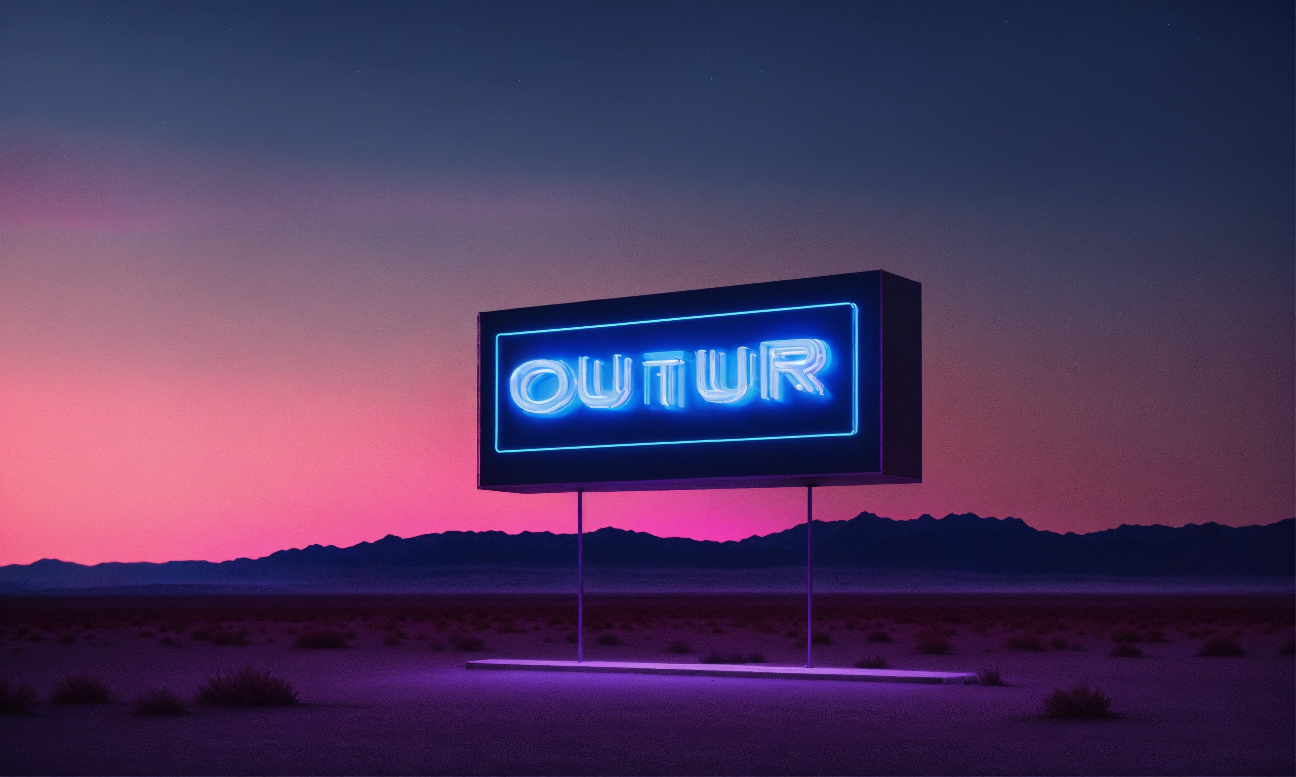 Lexica - A beautiful, sharp focus, massive square neon sign in the ...