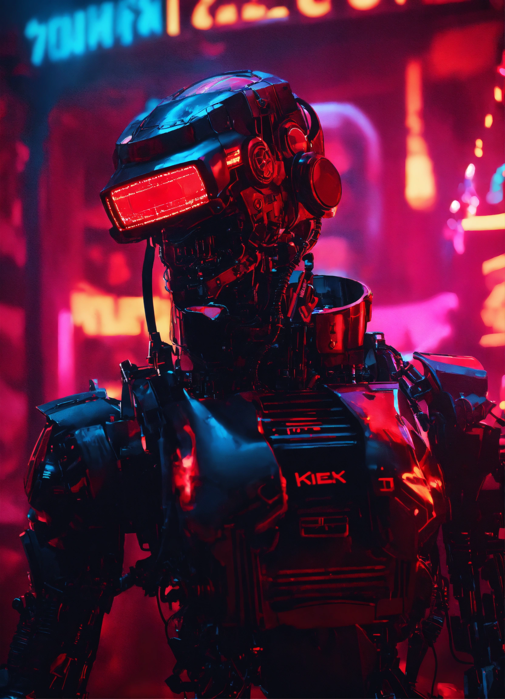 Lexica - Dark aesthetic, a robot punk cyborg e drink whiskey , , in a ...