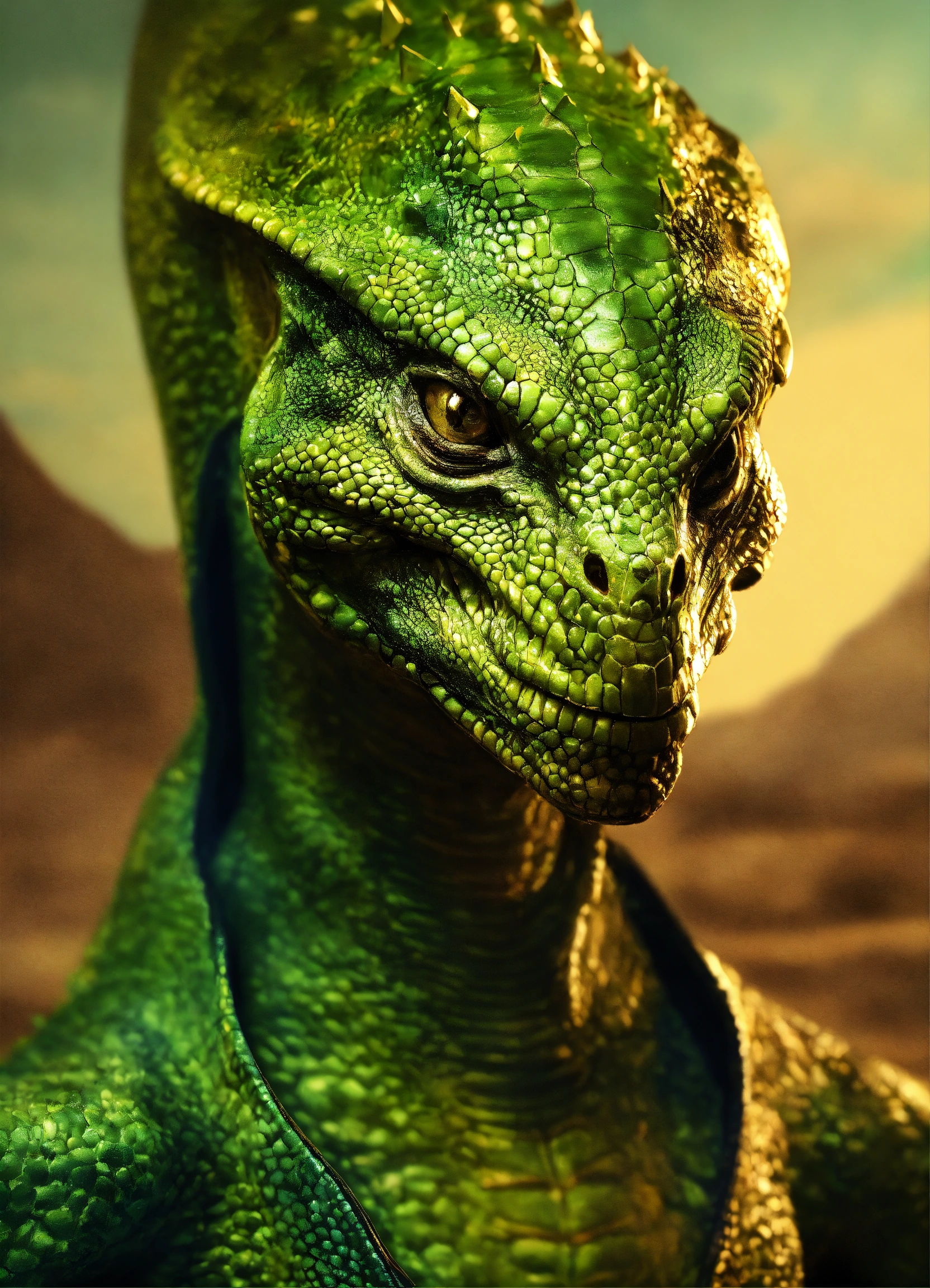 Lexica - Realistic drawing a full body portrait of a young reptilian ...