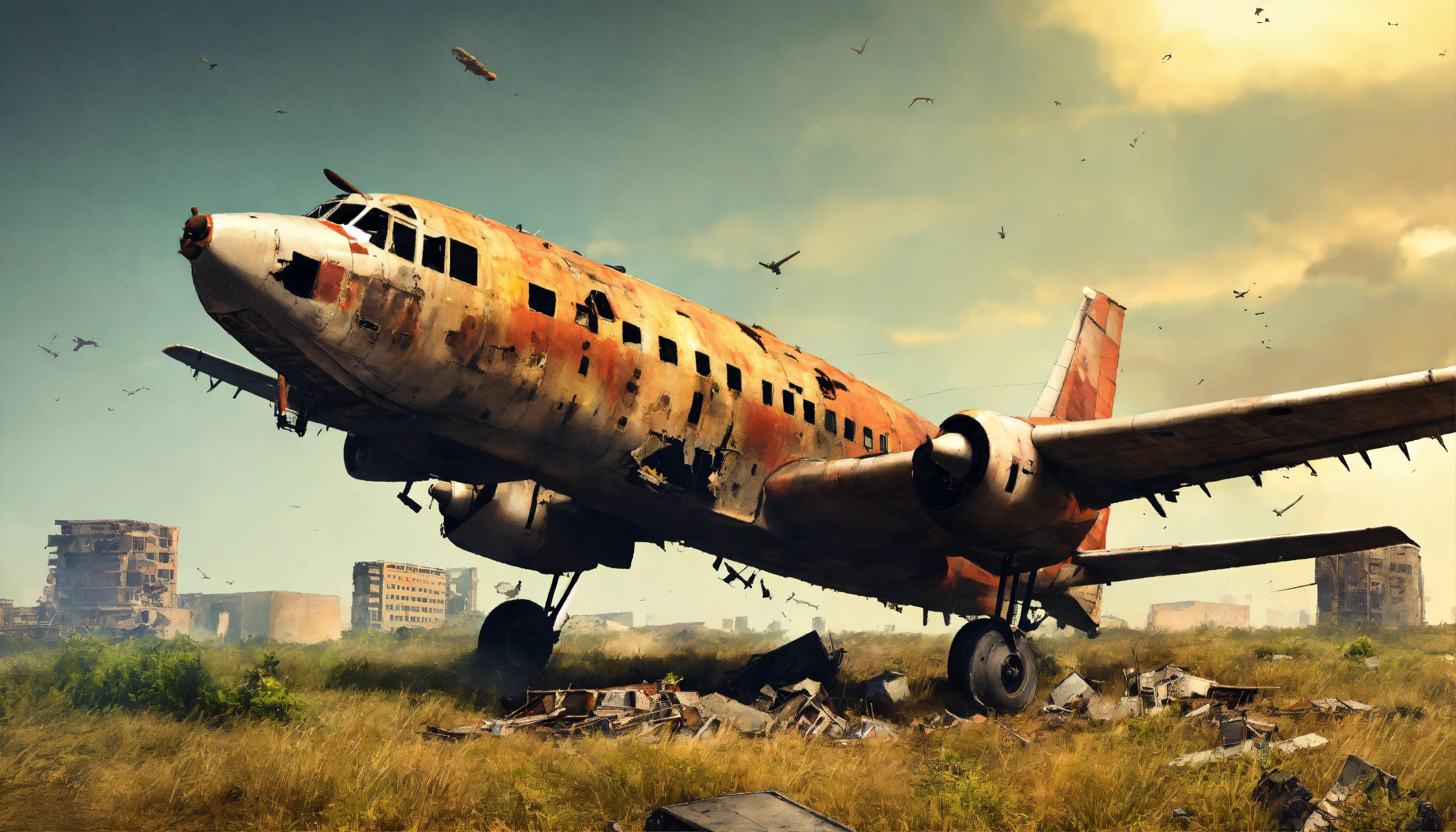 Lexica - Post apocalypse crashed passenger plane