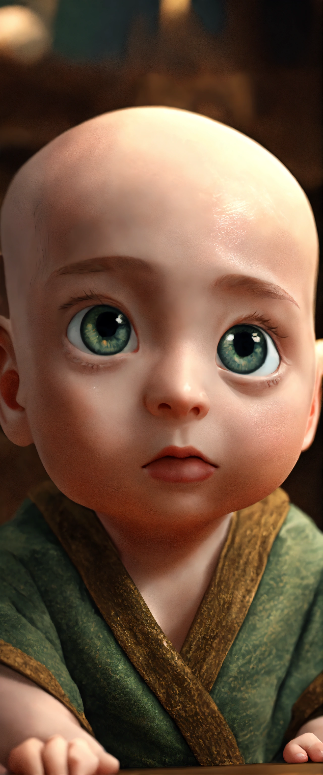 Lexica - Voldemort as a cute baby, cartoon effect, very big eyes. More ...