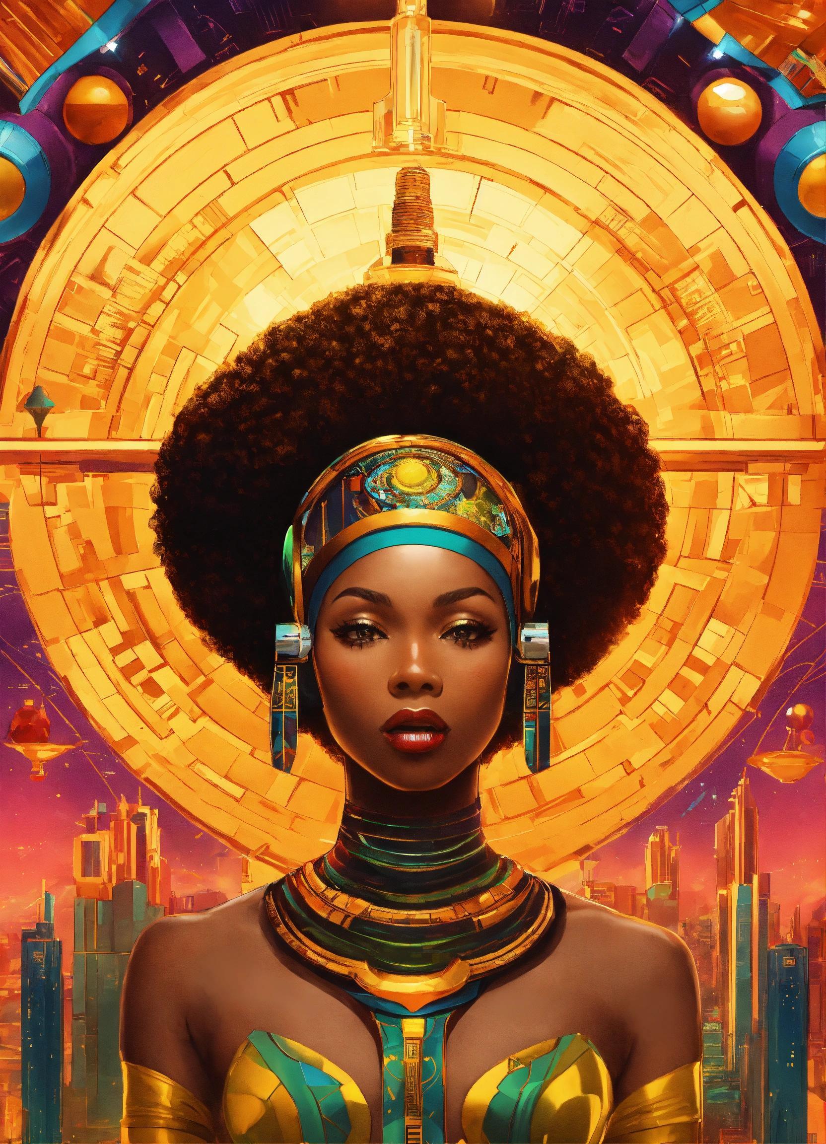 Lexica - Afrofuturism-inspired artwork that envisions a futuristic ...
