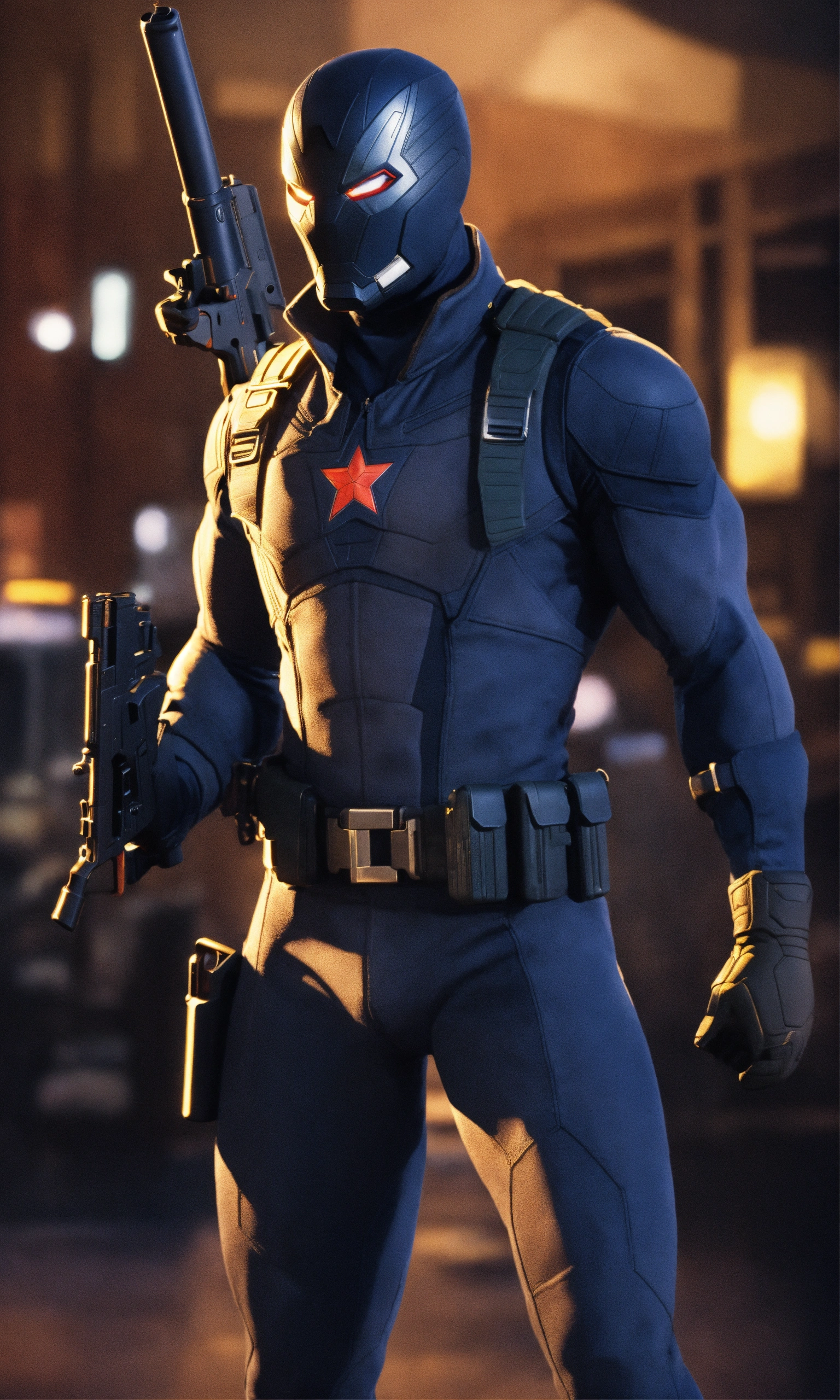 Lexica - Marvel diamondback with a gun animated without words or logos