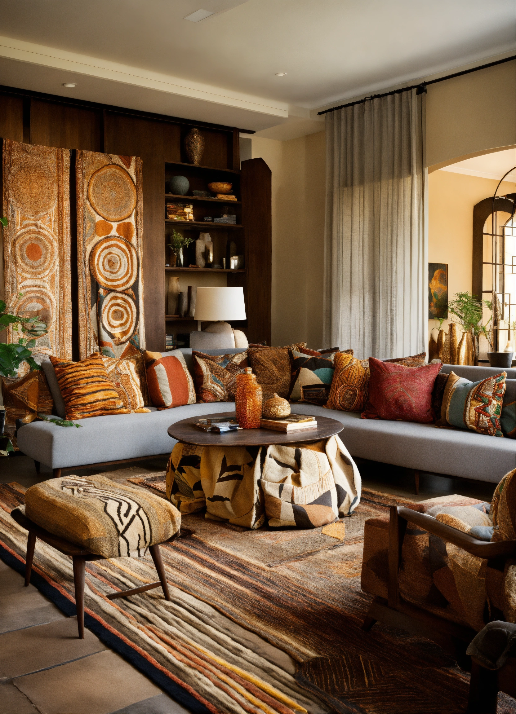 Lexica - African designed living room with modern but stylish features
