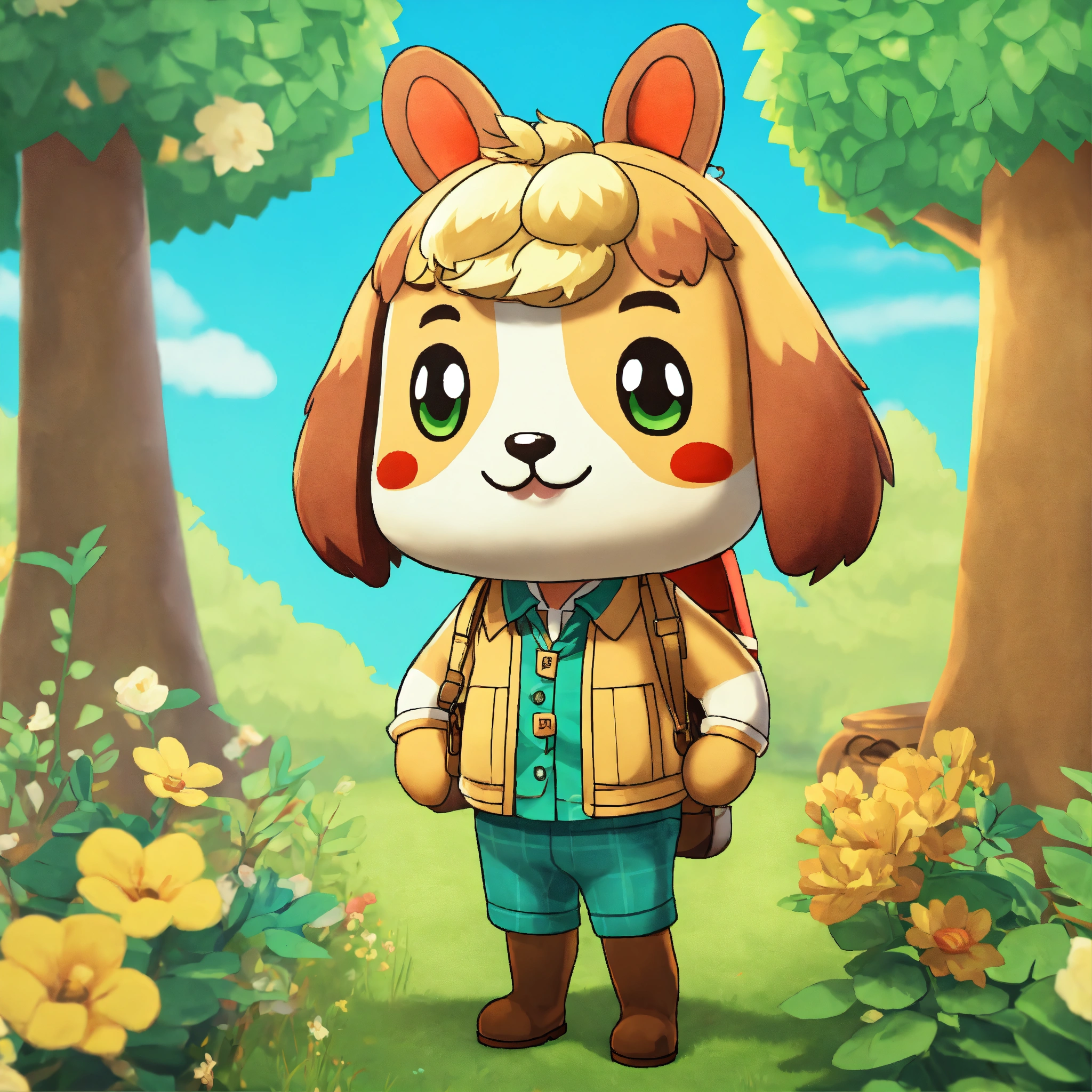 Lexica - Animal crossing style character