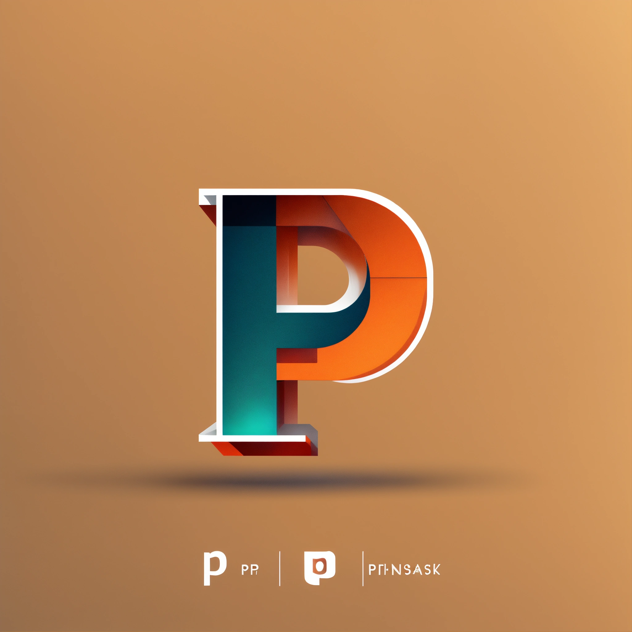 Lexica - A lettermark of letter P, logo, monospaced font, vector, flat ...