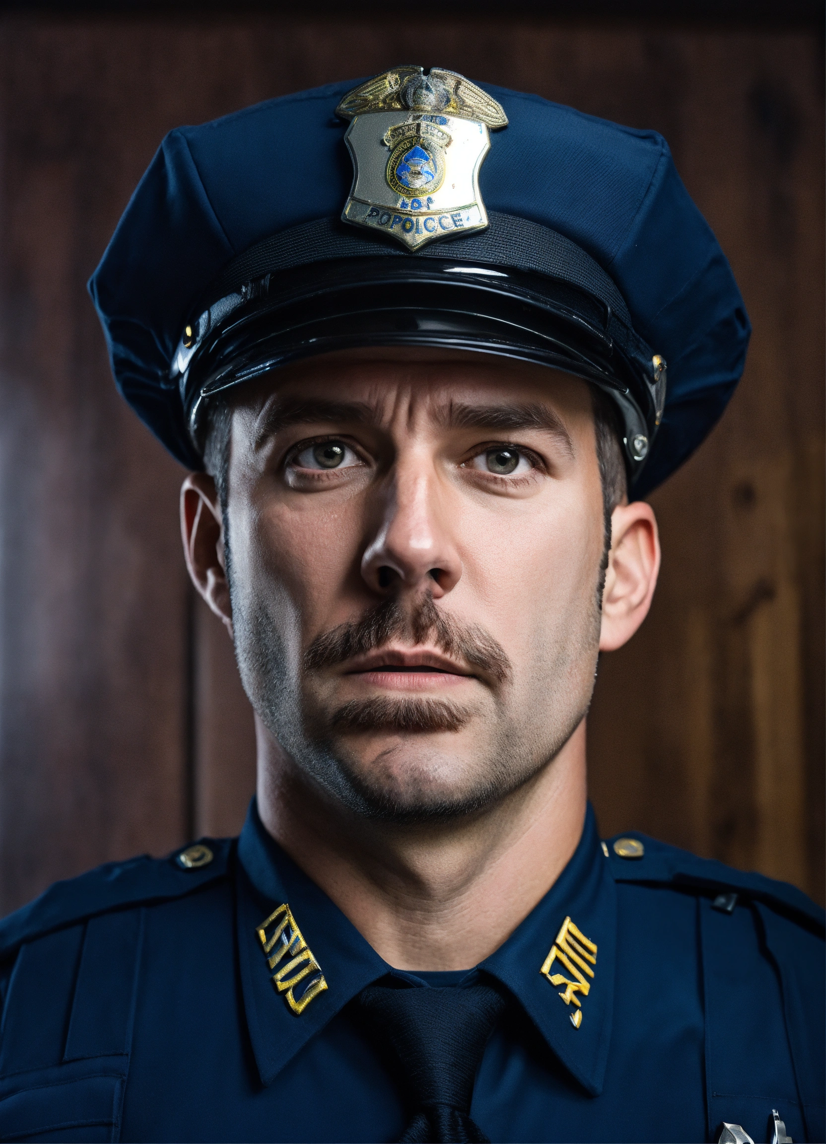 Lexica - Scared random looking unique expressive police officer ...