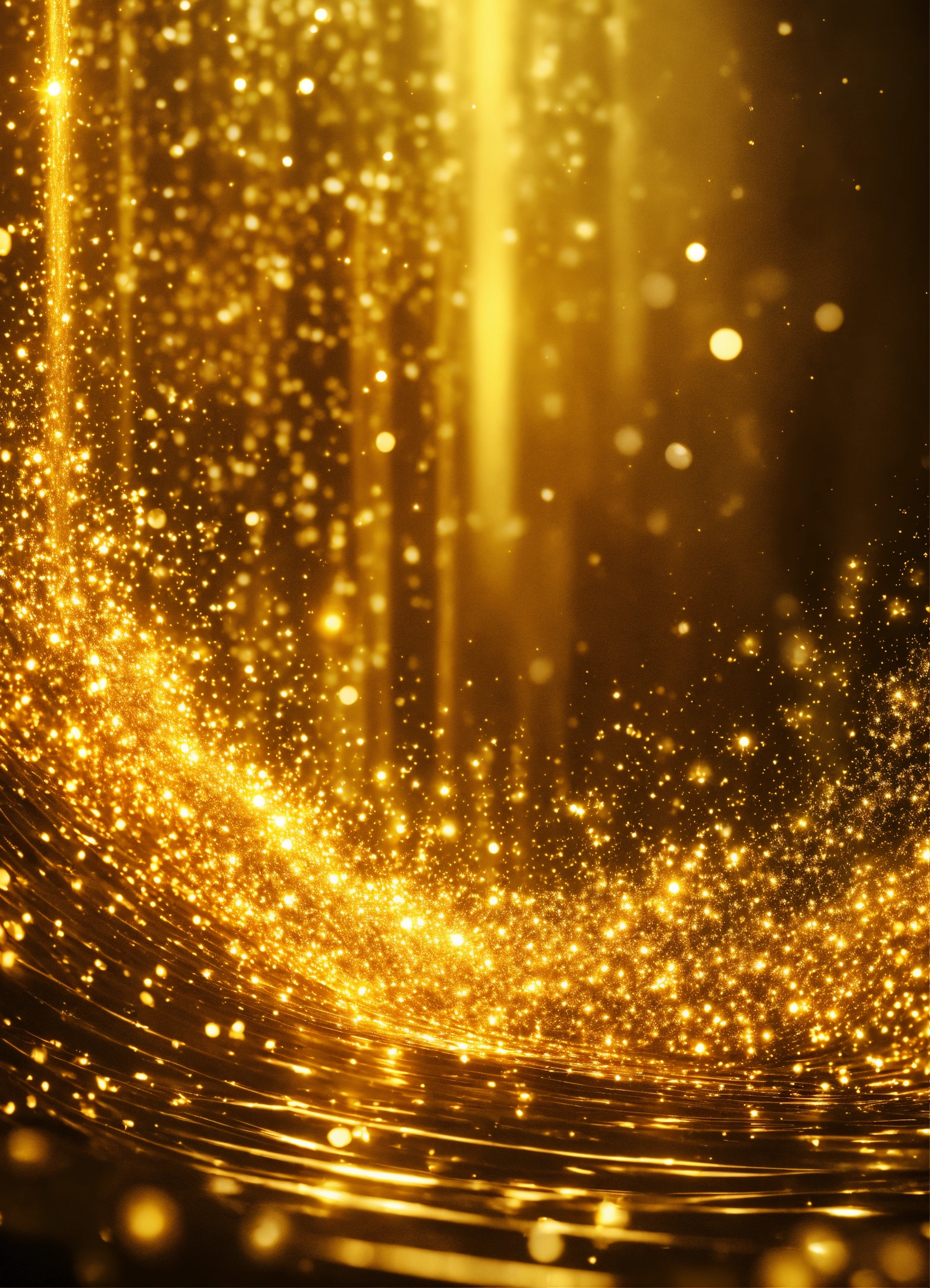 Lexica - Gold dazzling effect background, background, 8k, full hd