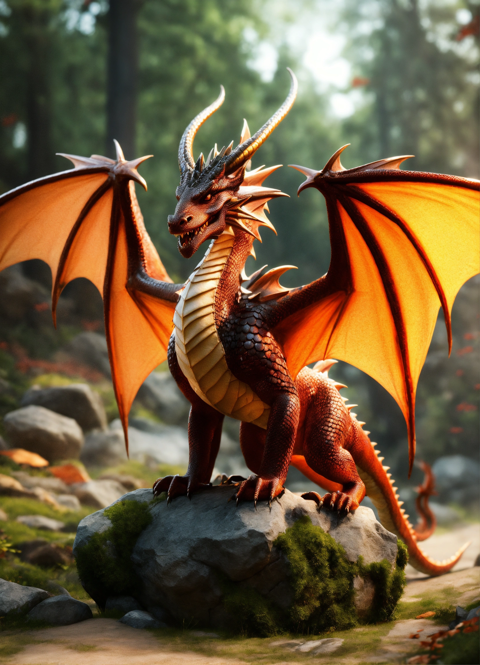 Lexica - Realistic 3d dragon icon
