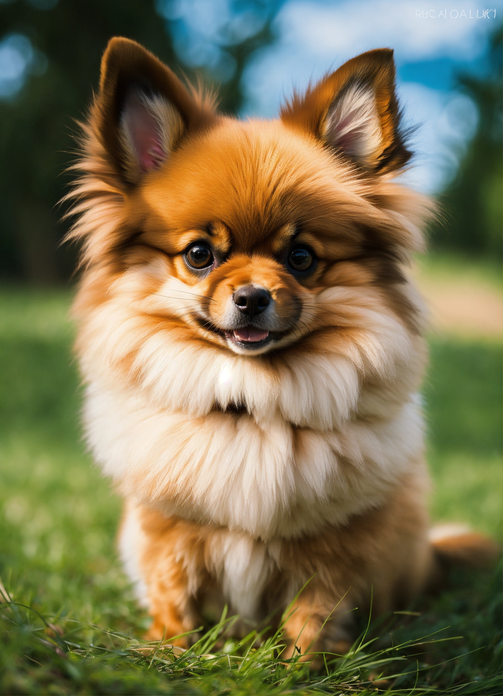 Lexica - Eevee from Pokémon if it was a dog, cute face, cute Pomeranian ...