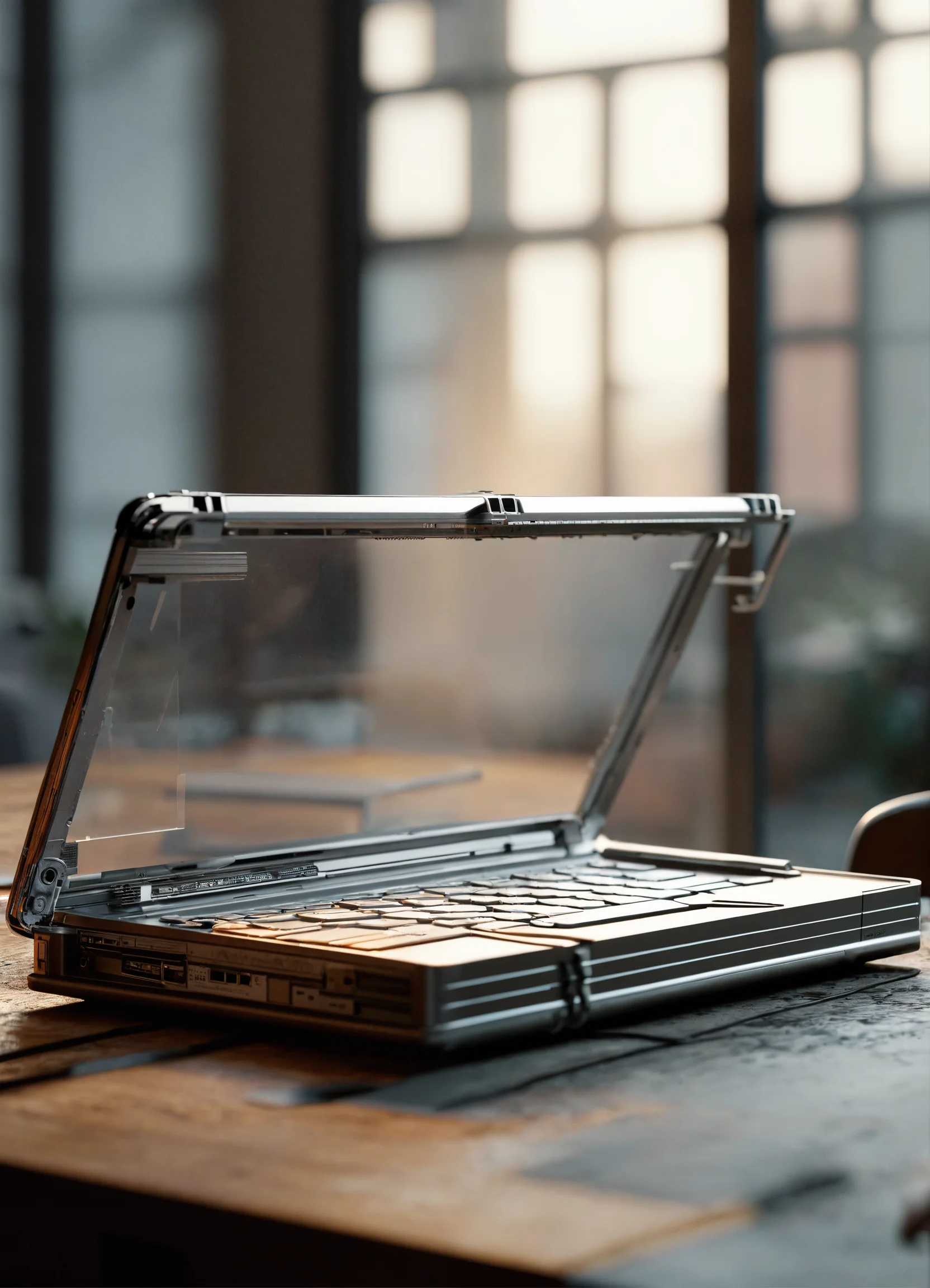 Lexica - A see through aluminum laptop designed by Dieter Rams ...