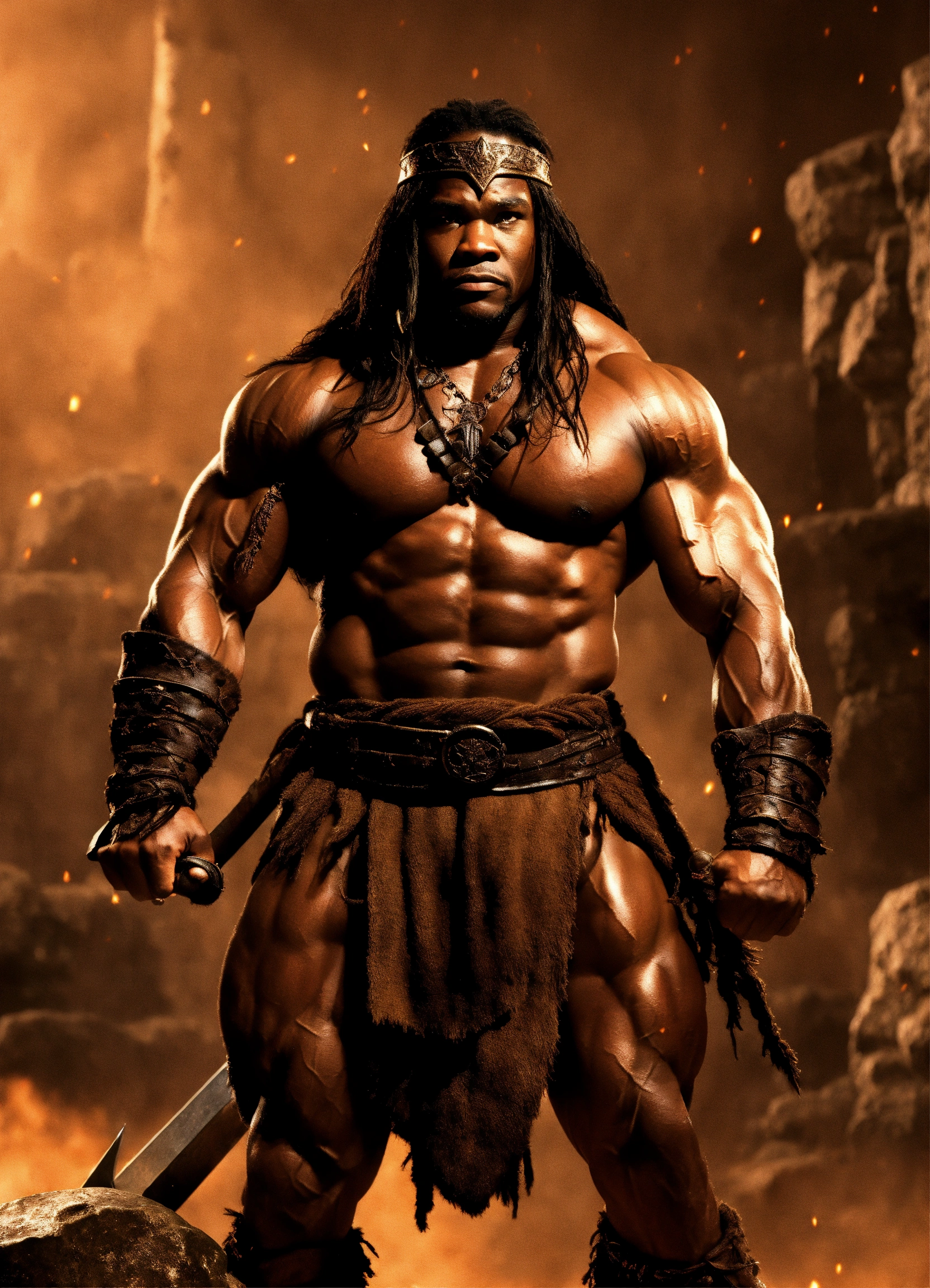 Lexica - Kai Greene as Conan the Barbarian high definition cinema 8k ...