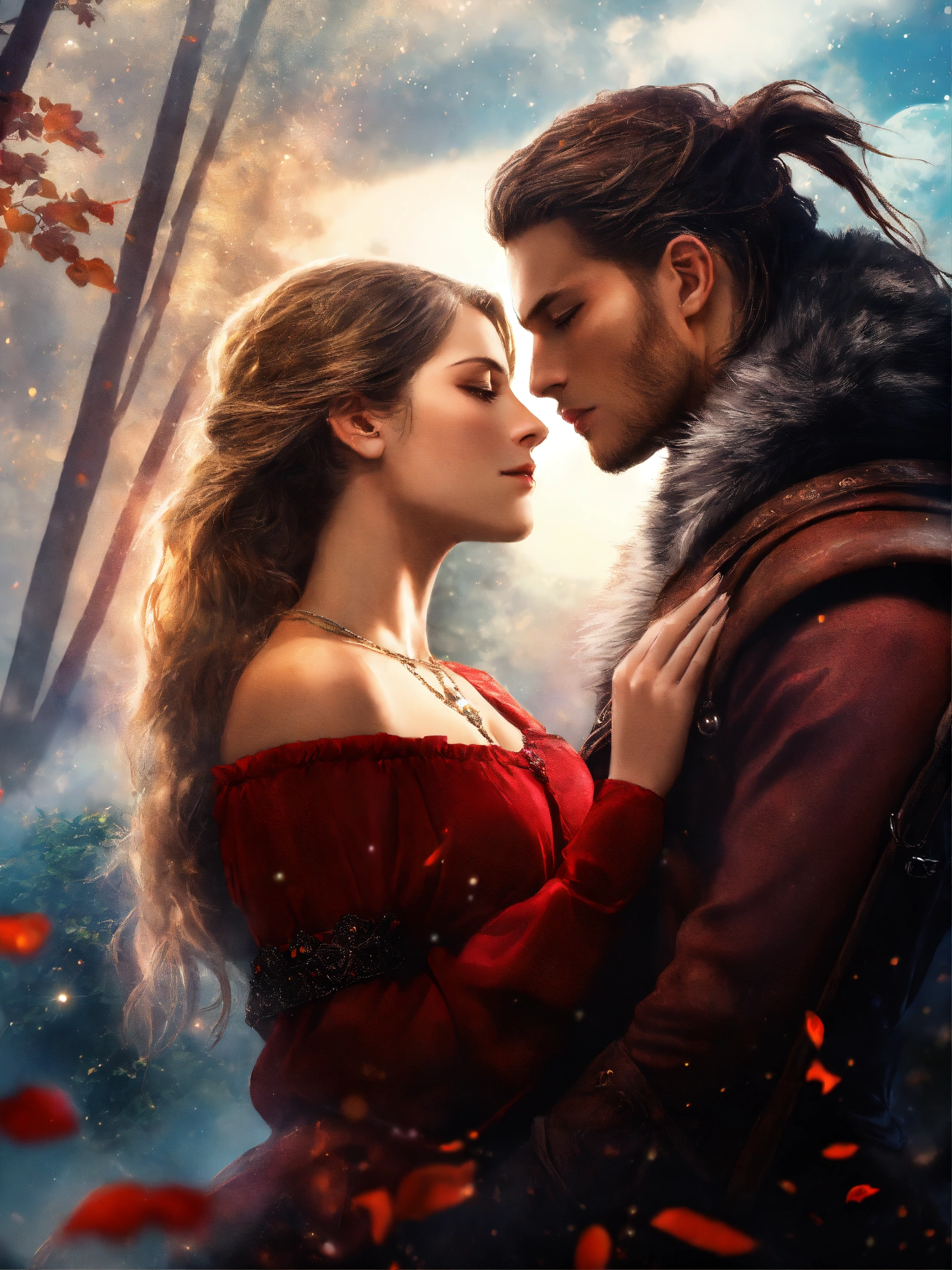Lexica - Photo quality image realistic people for the cover of a wolf ...