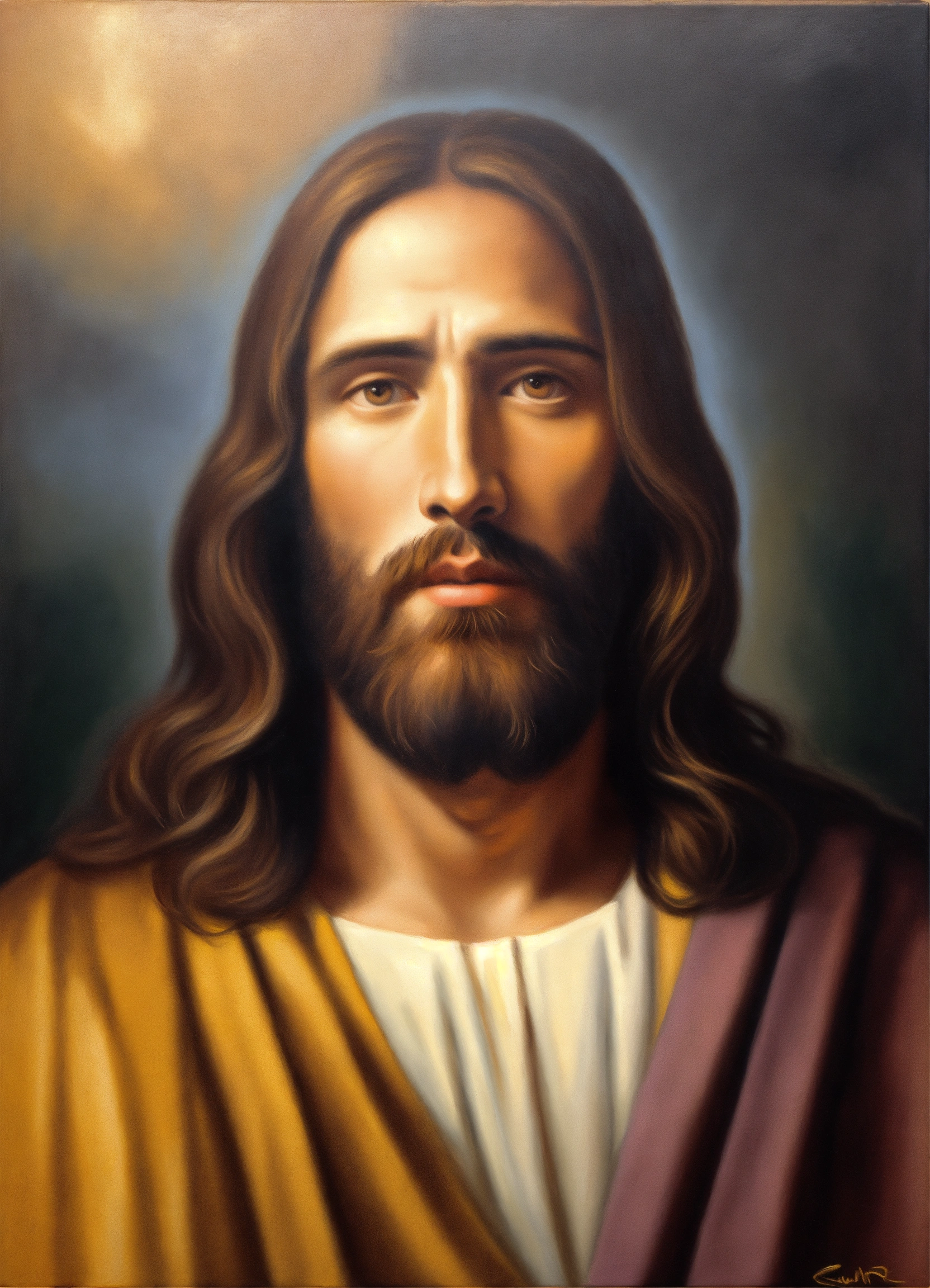 Lexica - Oil painting of jesus christ in judea