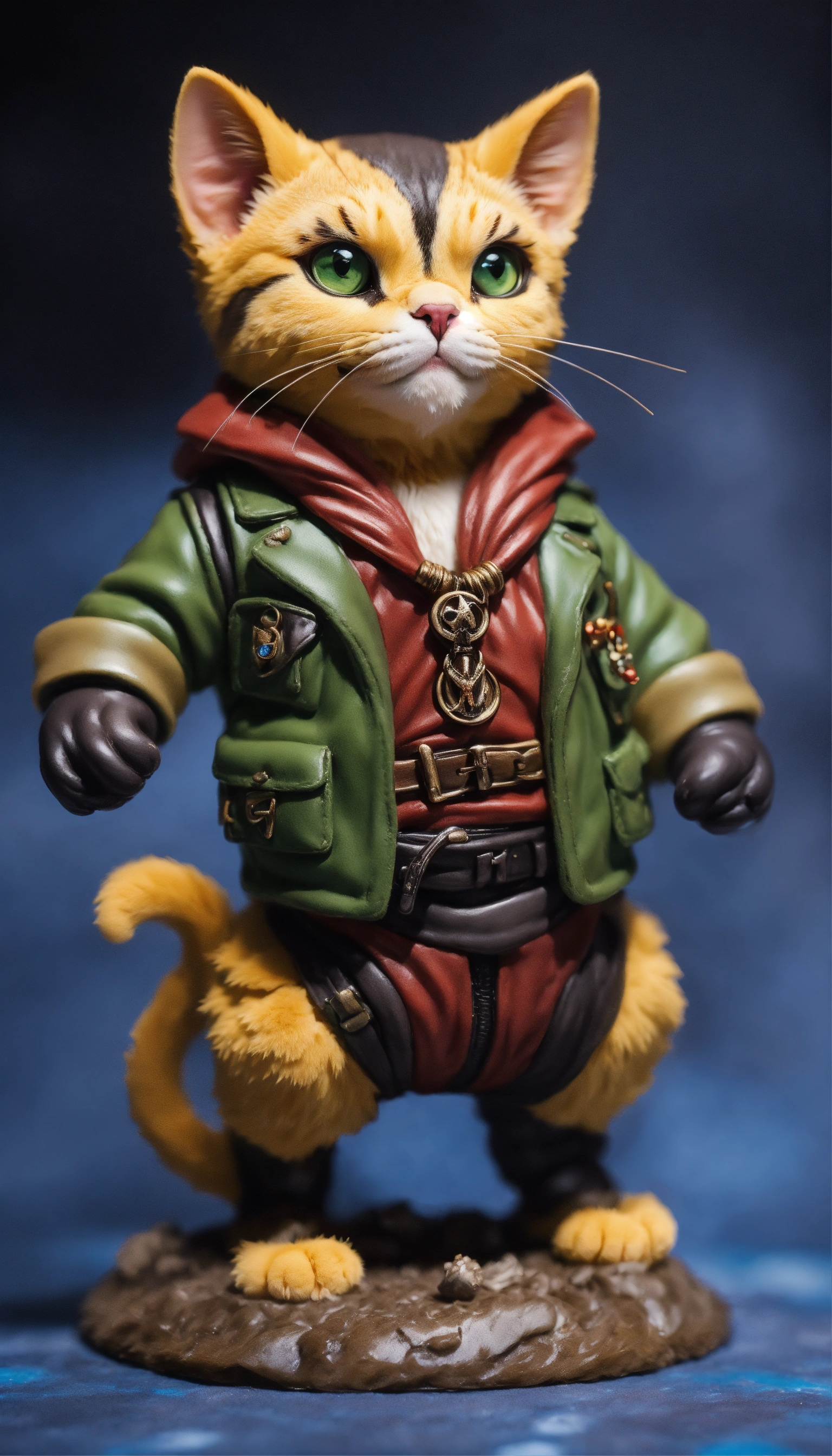 Lexica - Venom themed Cute cat, cat adventurer figure, product shot ...