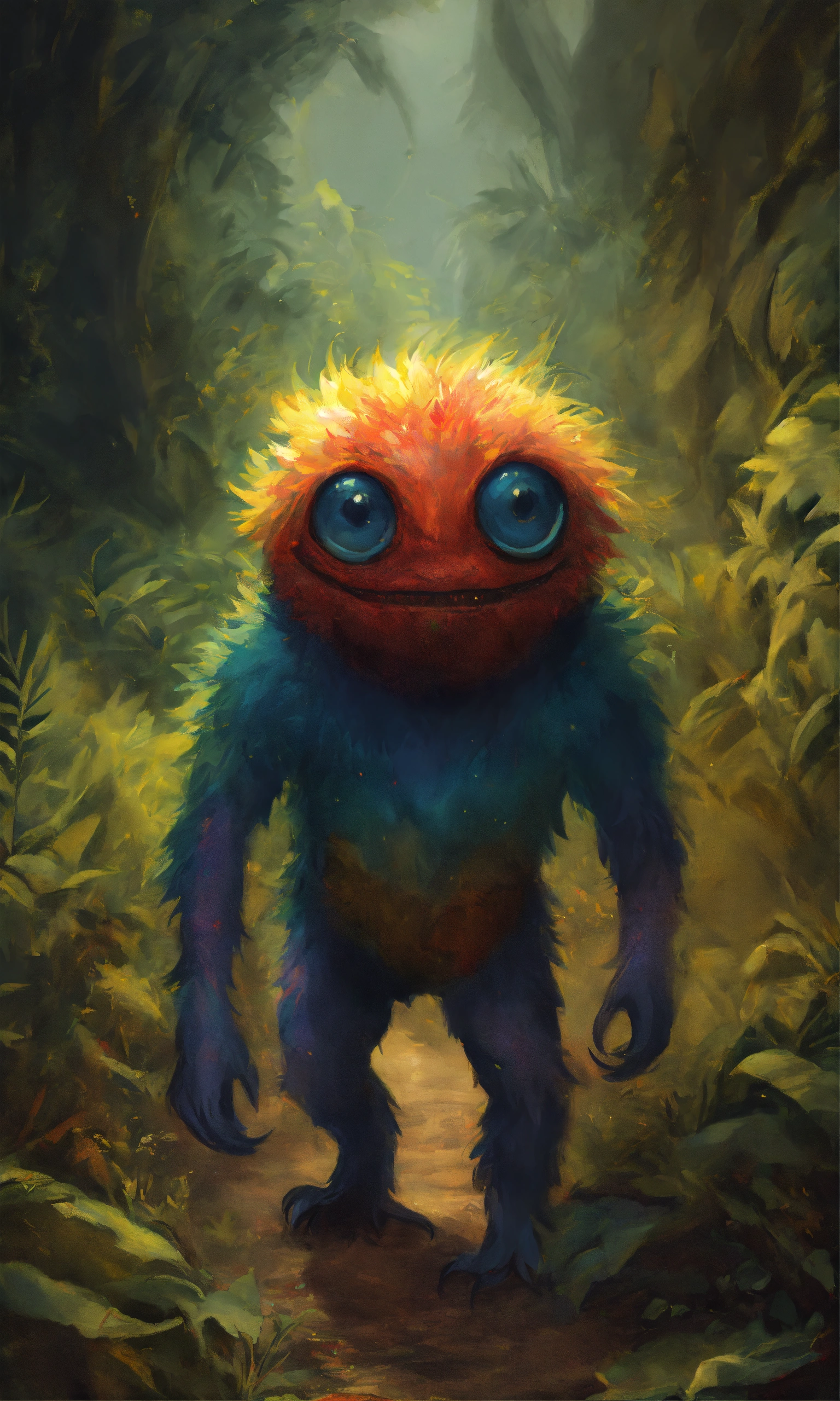 Lexica - Portrait of a sneaky monster