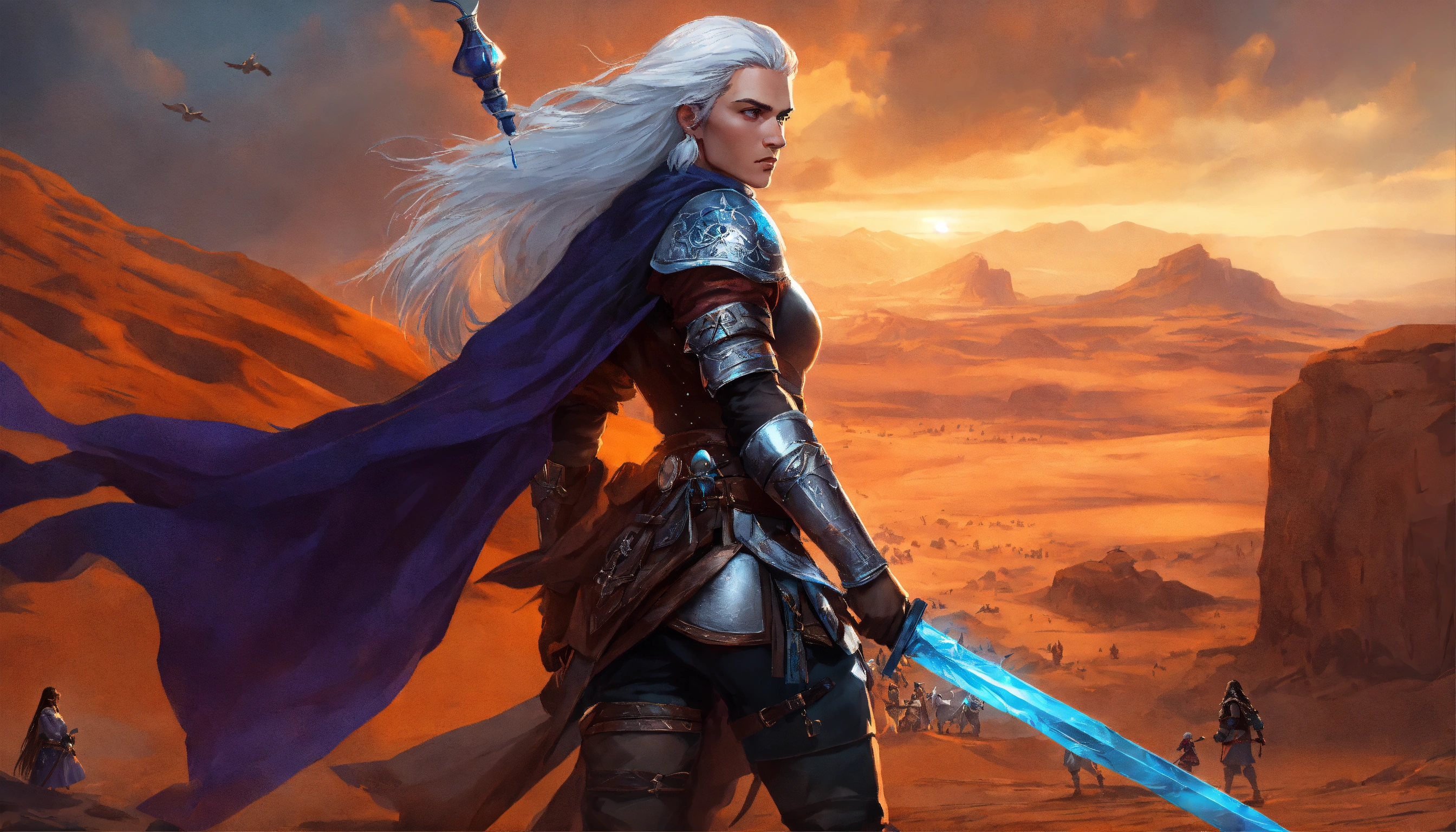 Lexica - DnD party of a female rogue with dark hair. Human warlock with ...