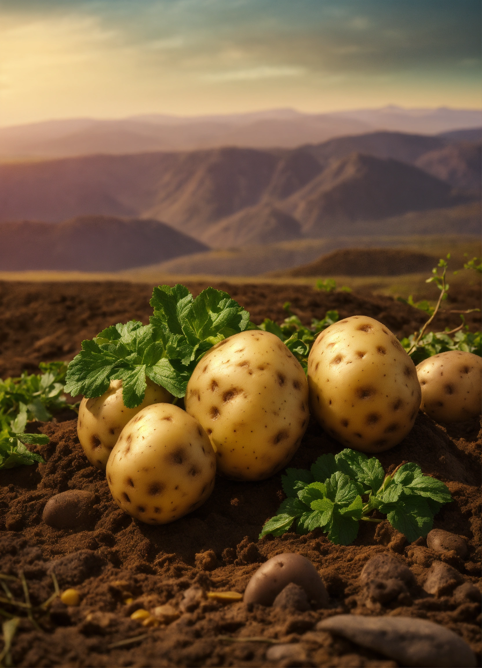 Lexica - 3 potatoes that are reaching all the way to 4 eages of the ...