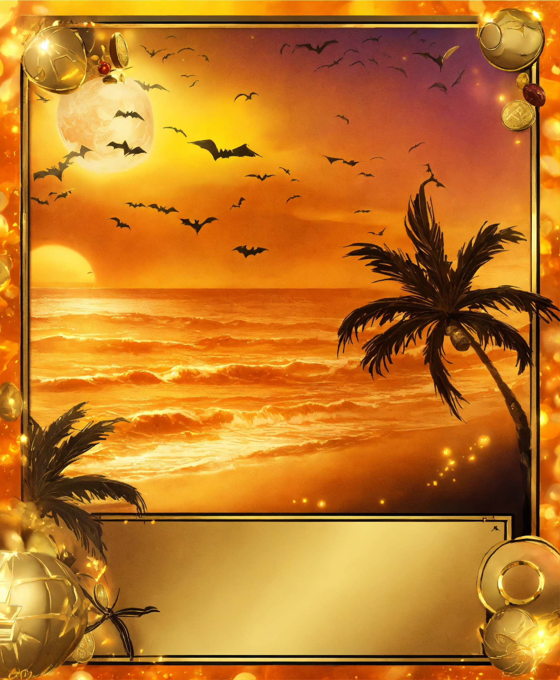 Lexica - TRADING CARD template - Shiny Gold look , gemstones , symbols ...