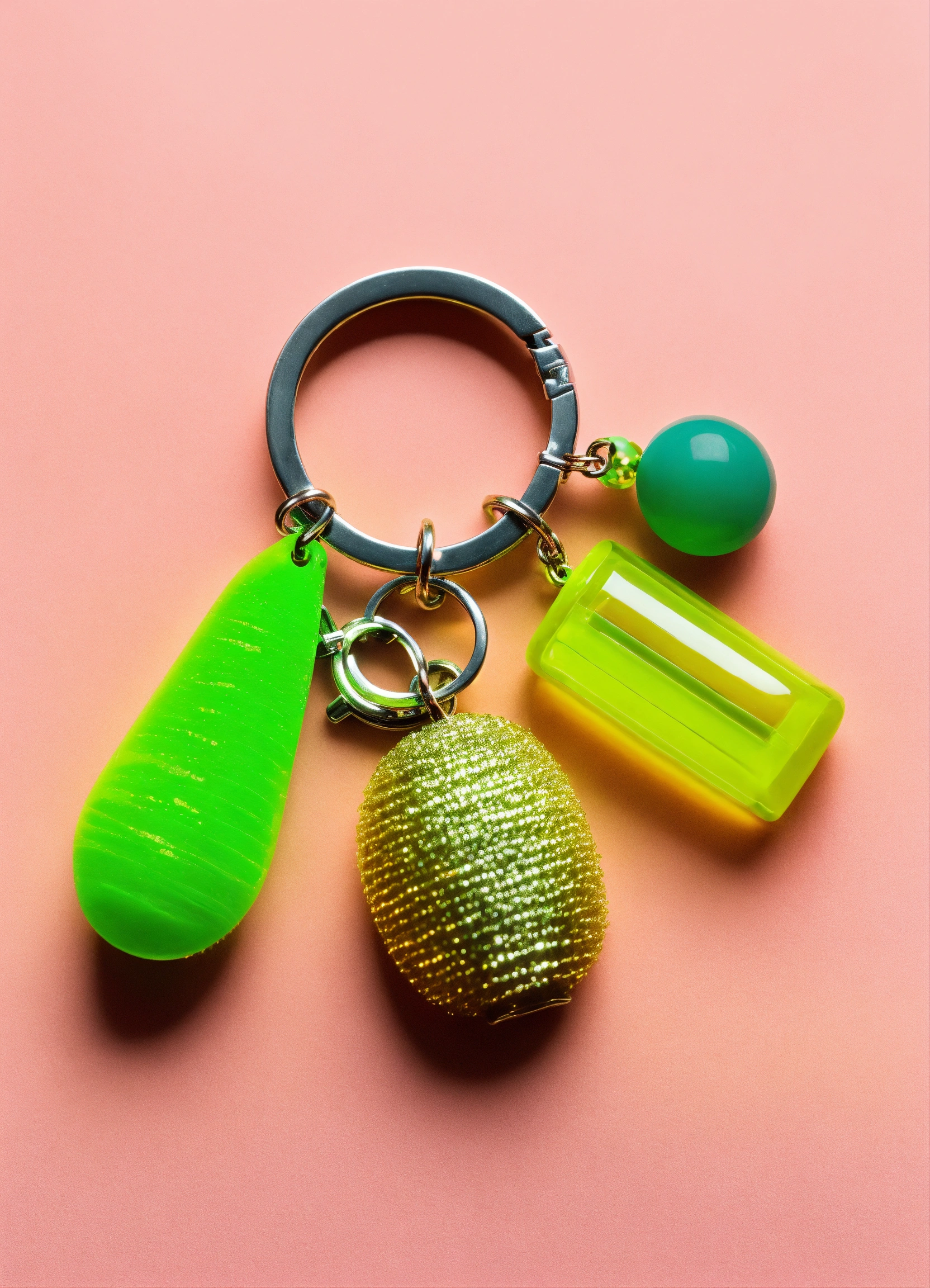 Lexica - Suspended in the air! modern metal keychain! icon charms. fuzzy charm. c-clips.studio ...