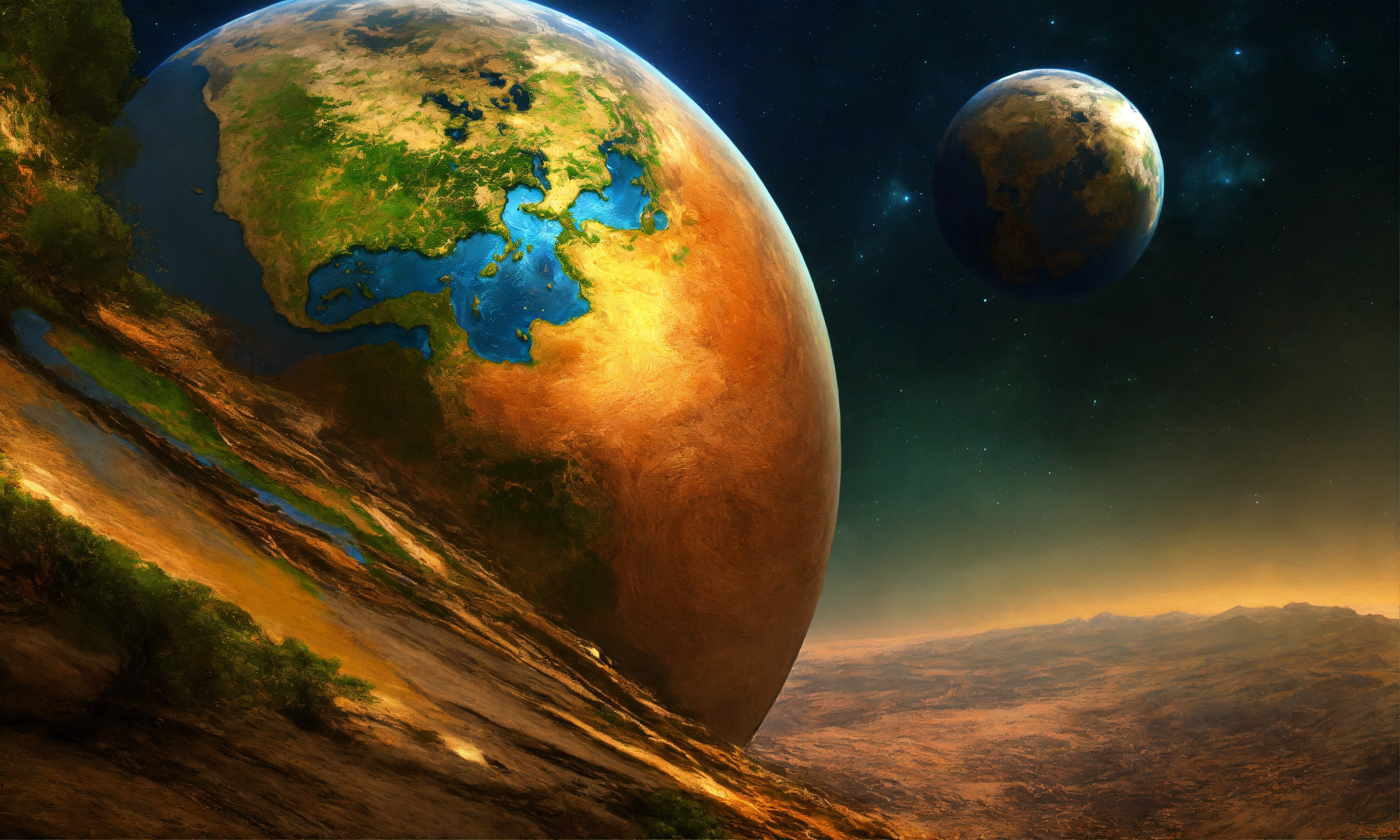 Lexica - Earth, abstract, surrealism