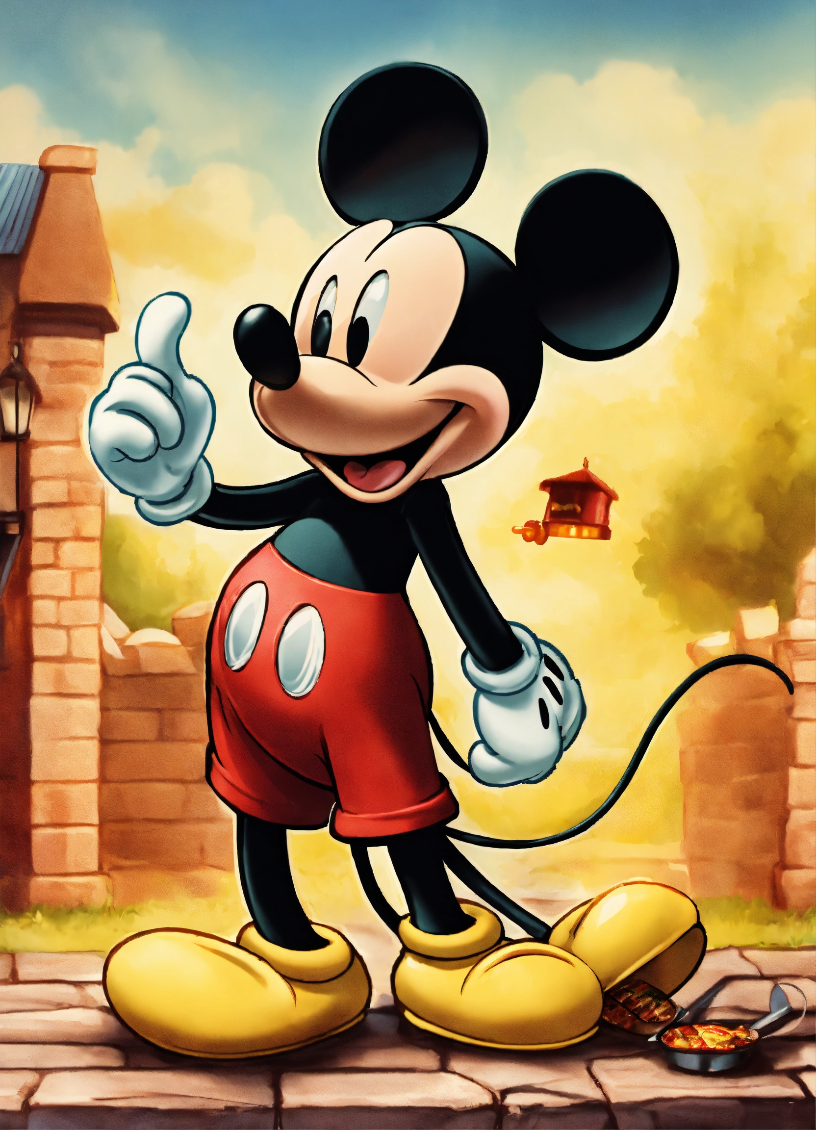 Lexica - Mickey mouse with grill