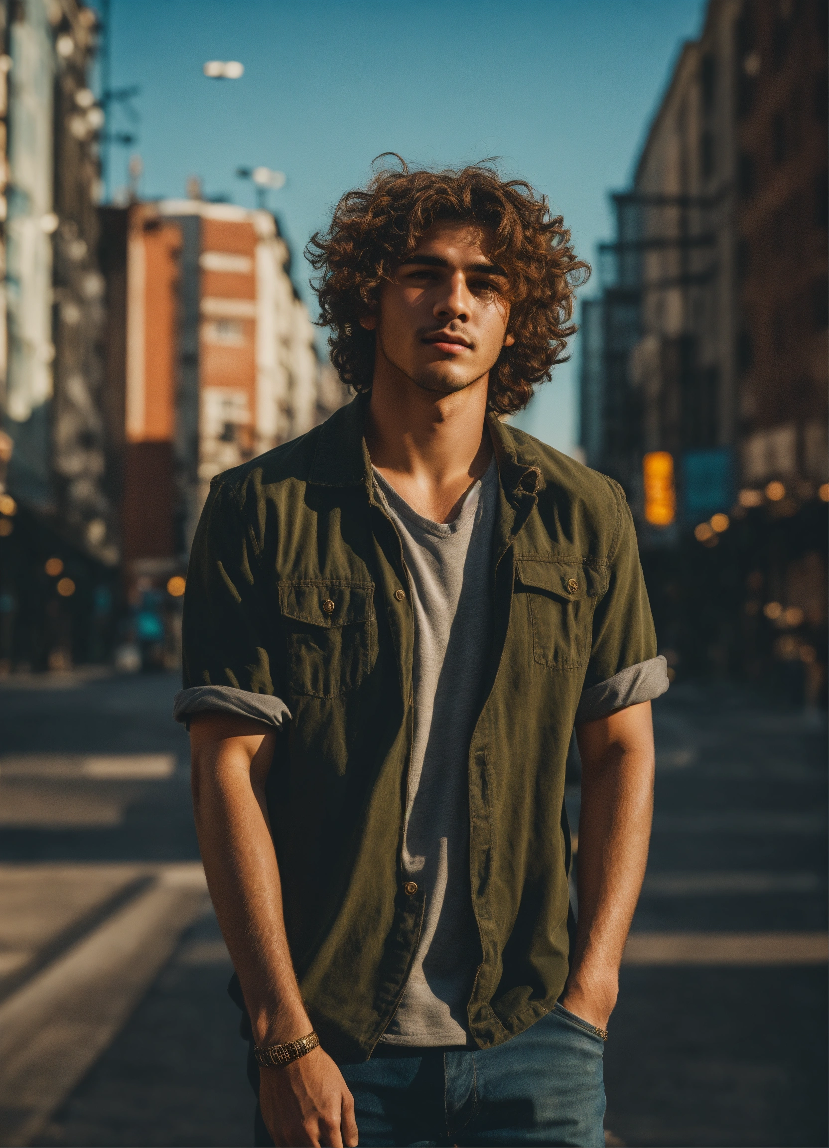 Lexica - A handsome boy in a city