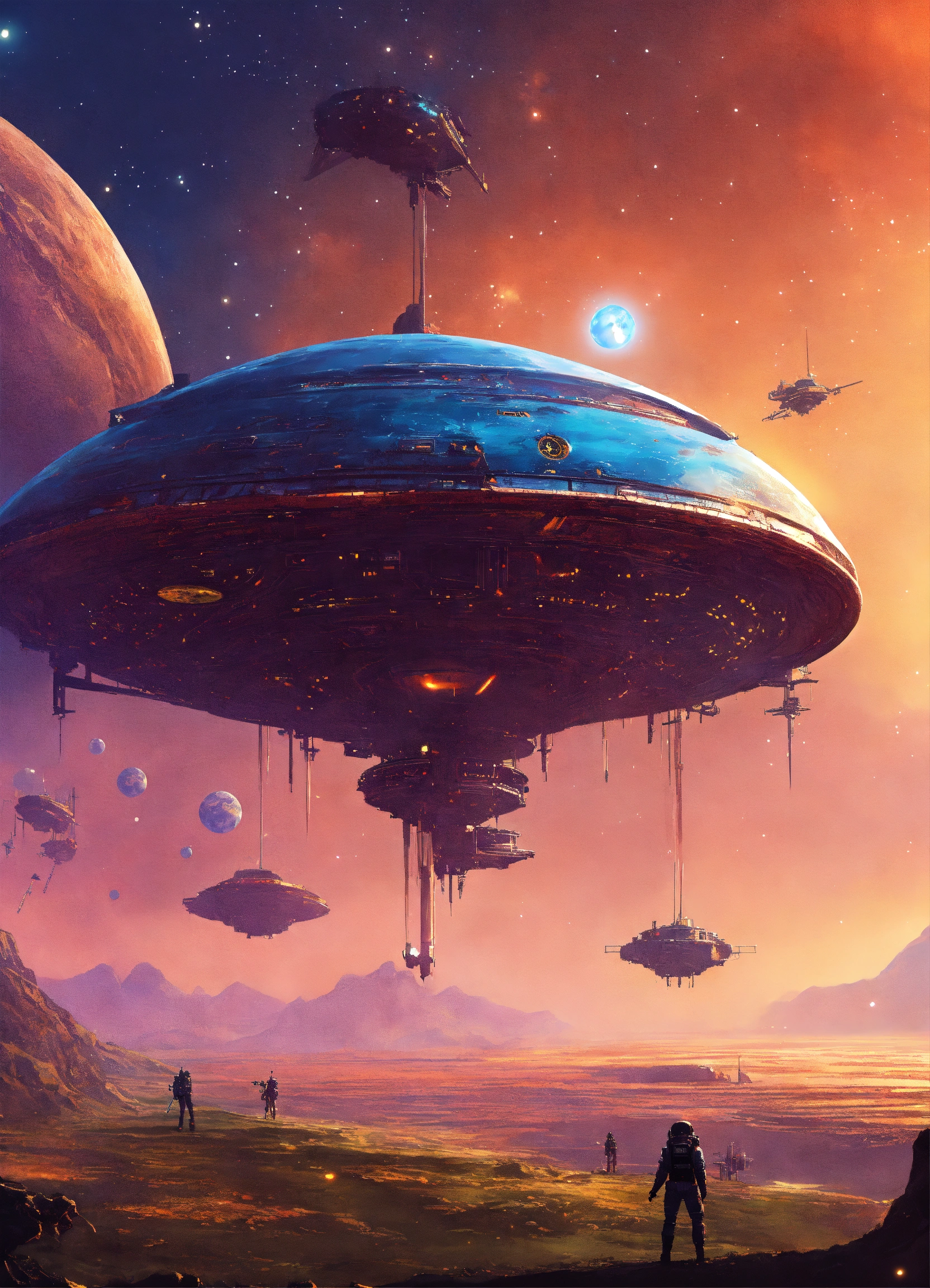 Lexica - Space pirate, alien planet, starships in the sky, advanced ...