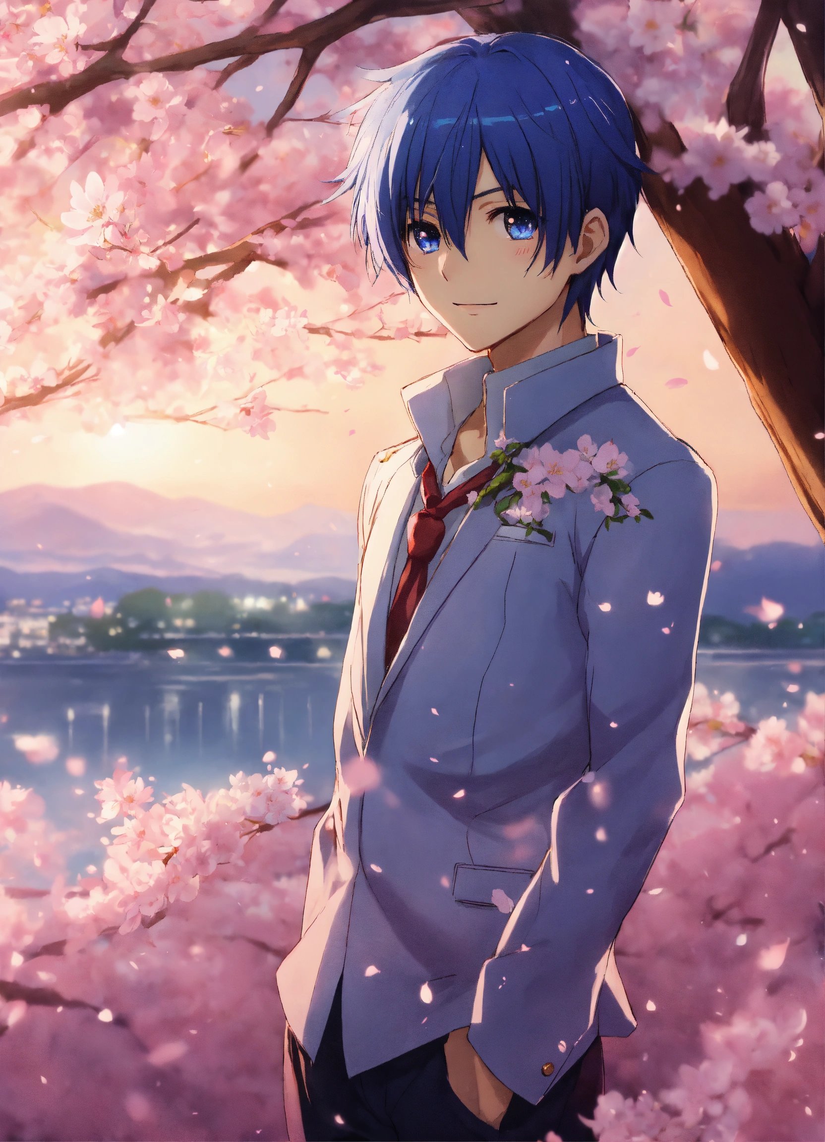 Lexica - Hikari's eyes sparkle as she invites Kaito to watch cherry ...