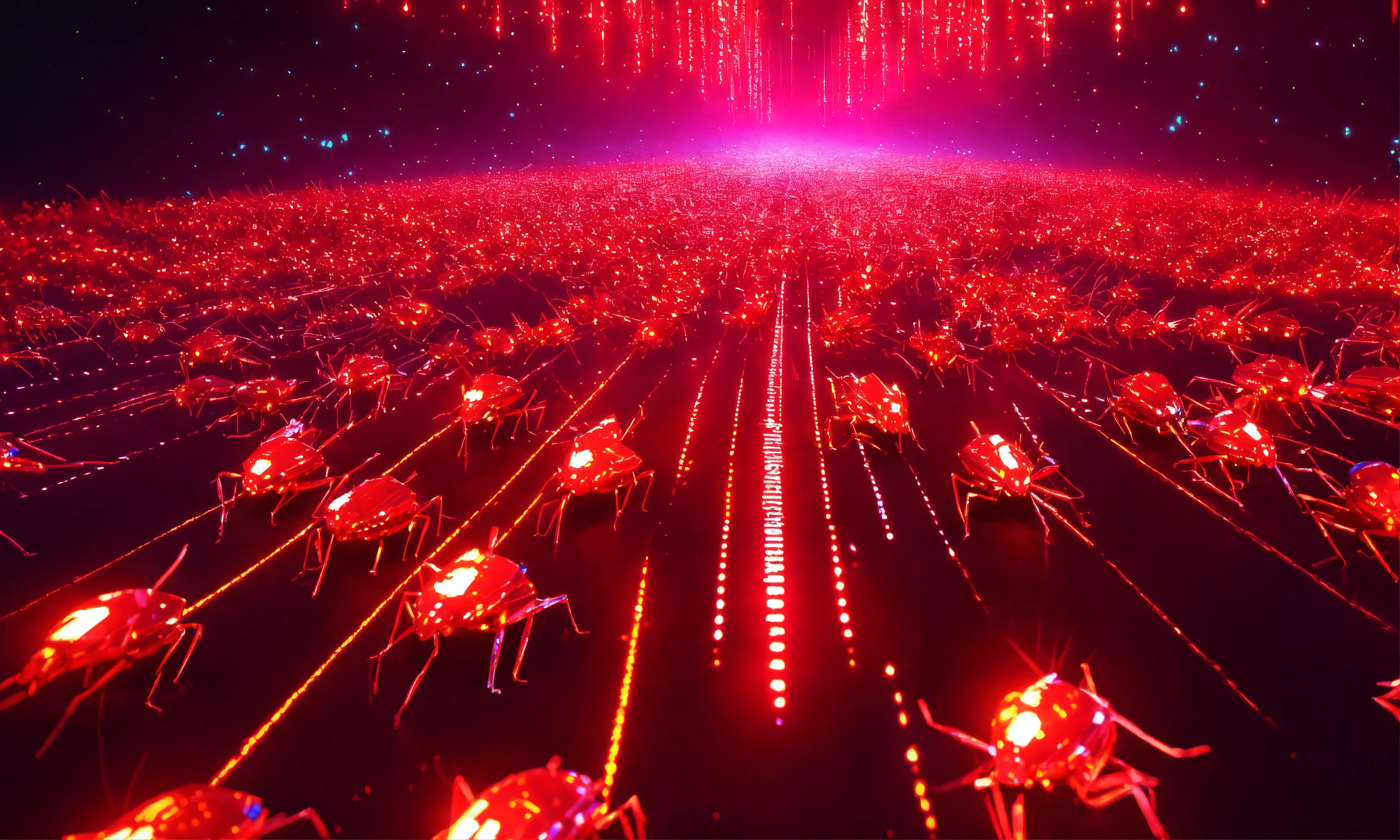 Lexica - Holographic swarm of flying armored insect ships attack ...