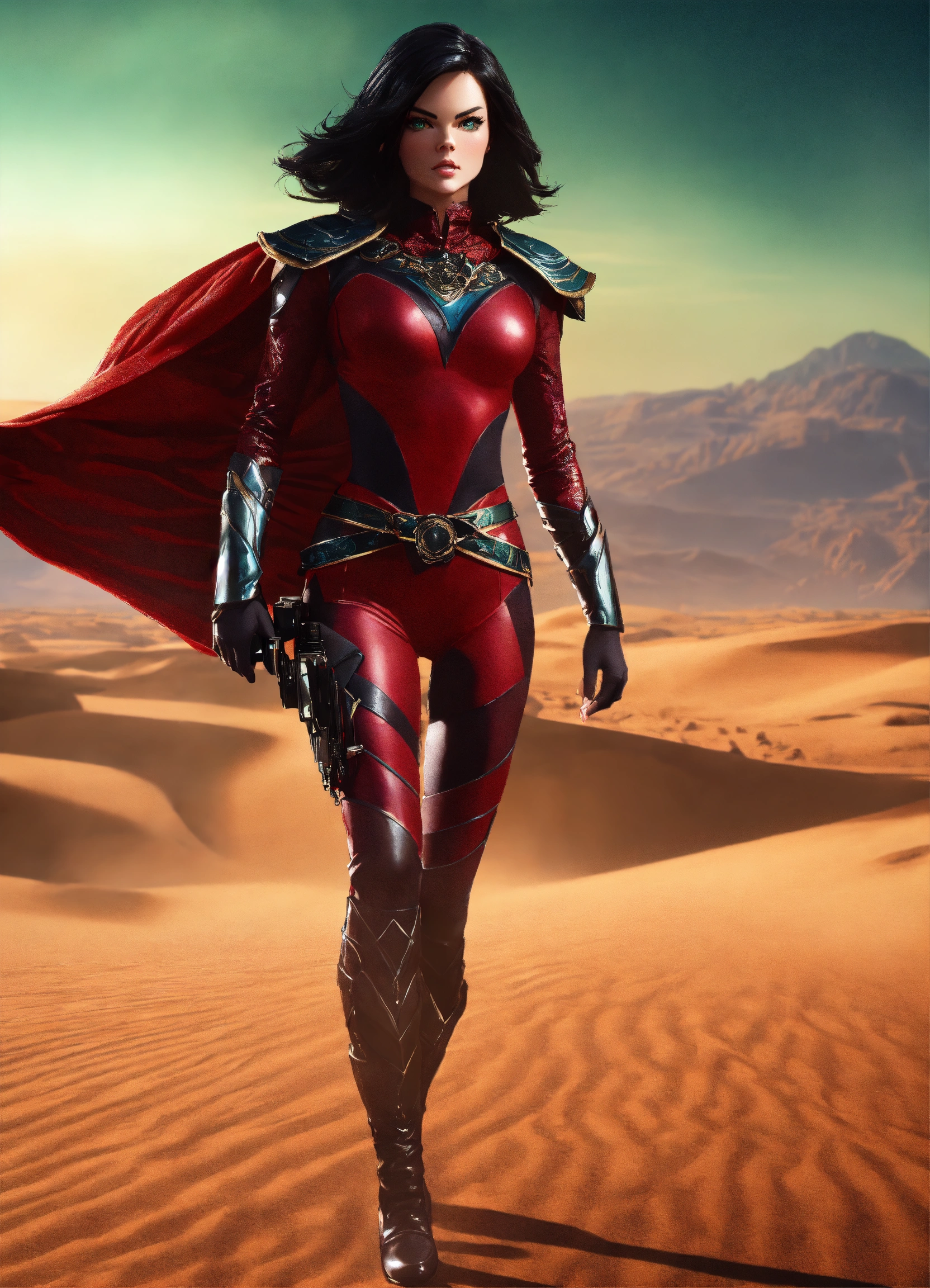 Lexica - Beautiful Jaimie Alexander with light green eyes and long ...