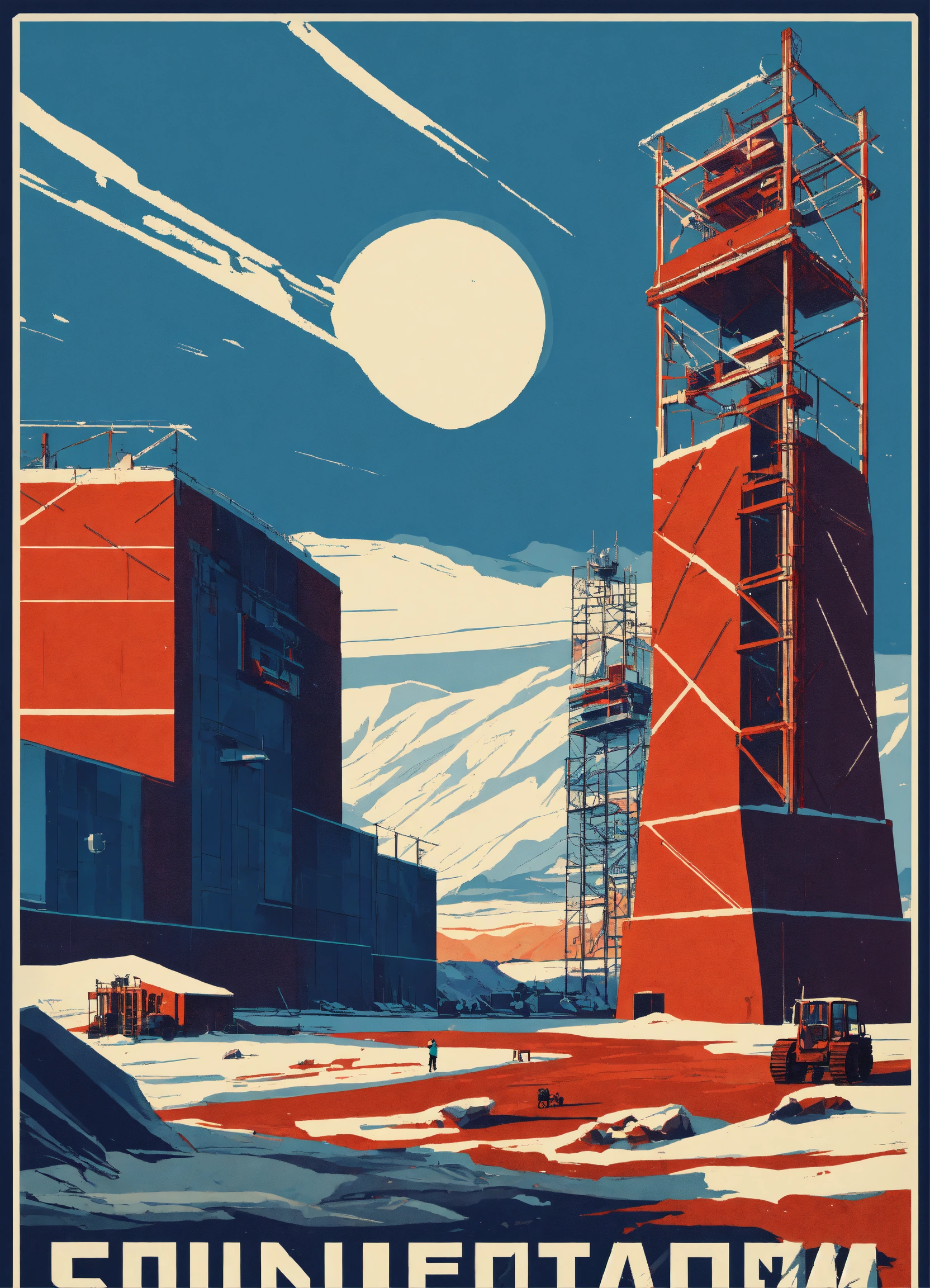 Lexica - Brutal Soviet poster of constructivism, beautiful russia ...