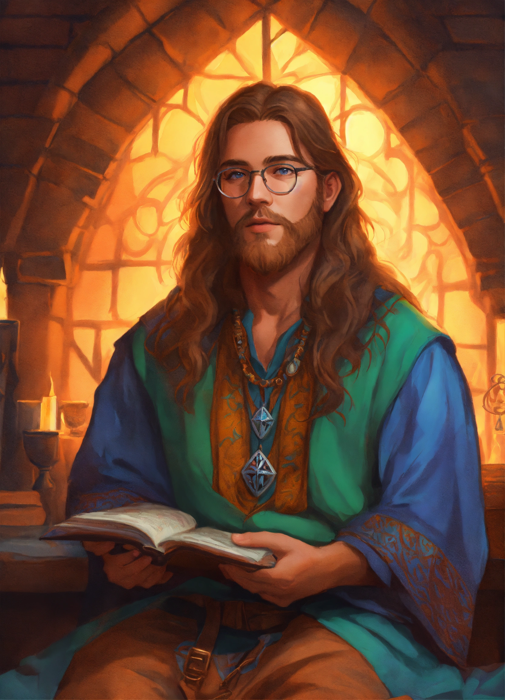 Lexica - Hippie mormon youth pastor realistic drawing fantasy dungeons ...
