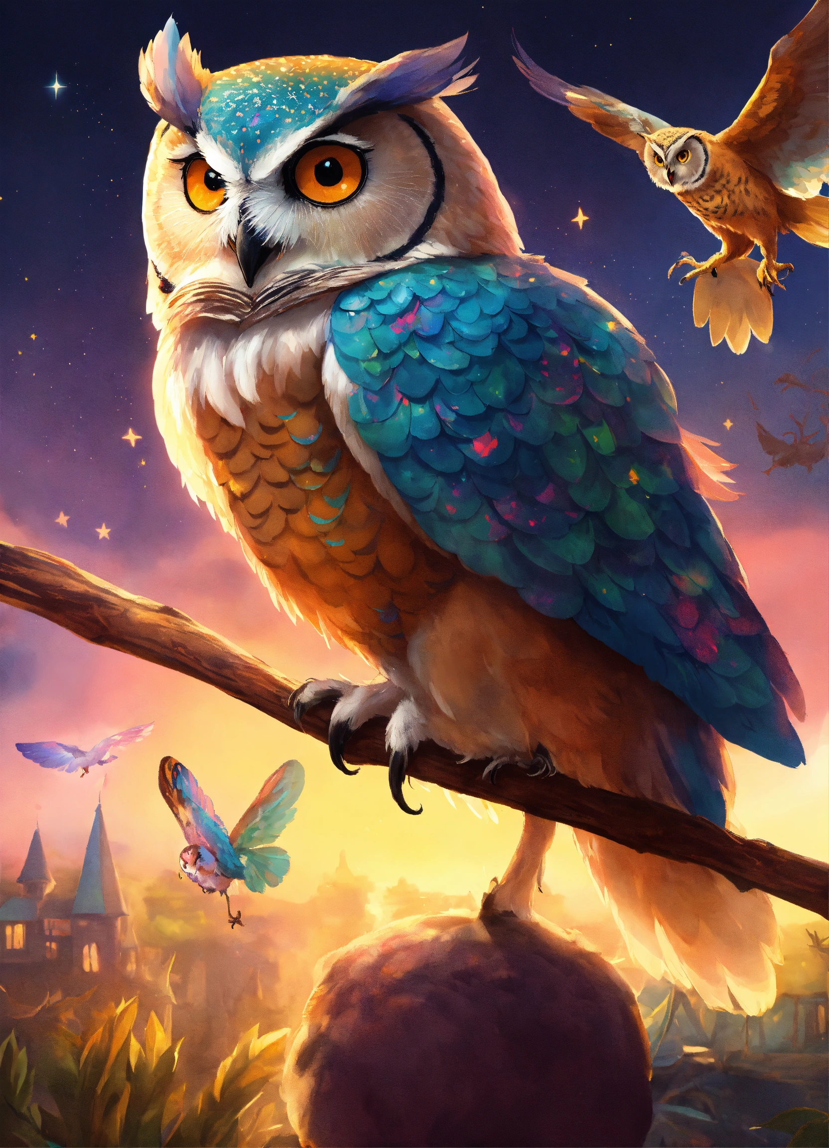 Lexica - A teacher owl At the School of Magical Animals, a new day has ...