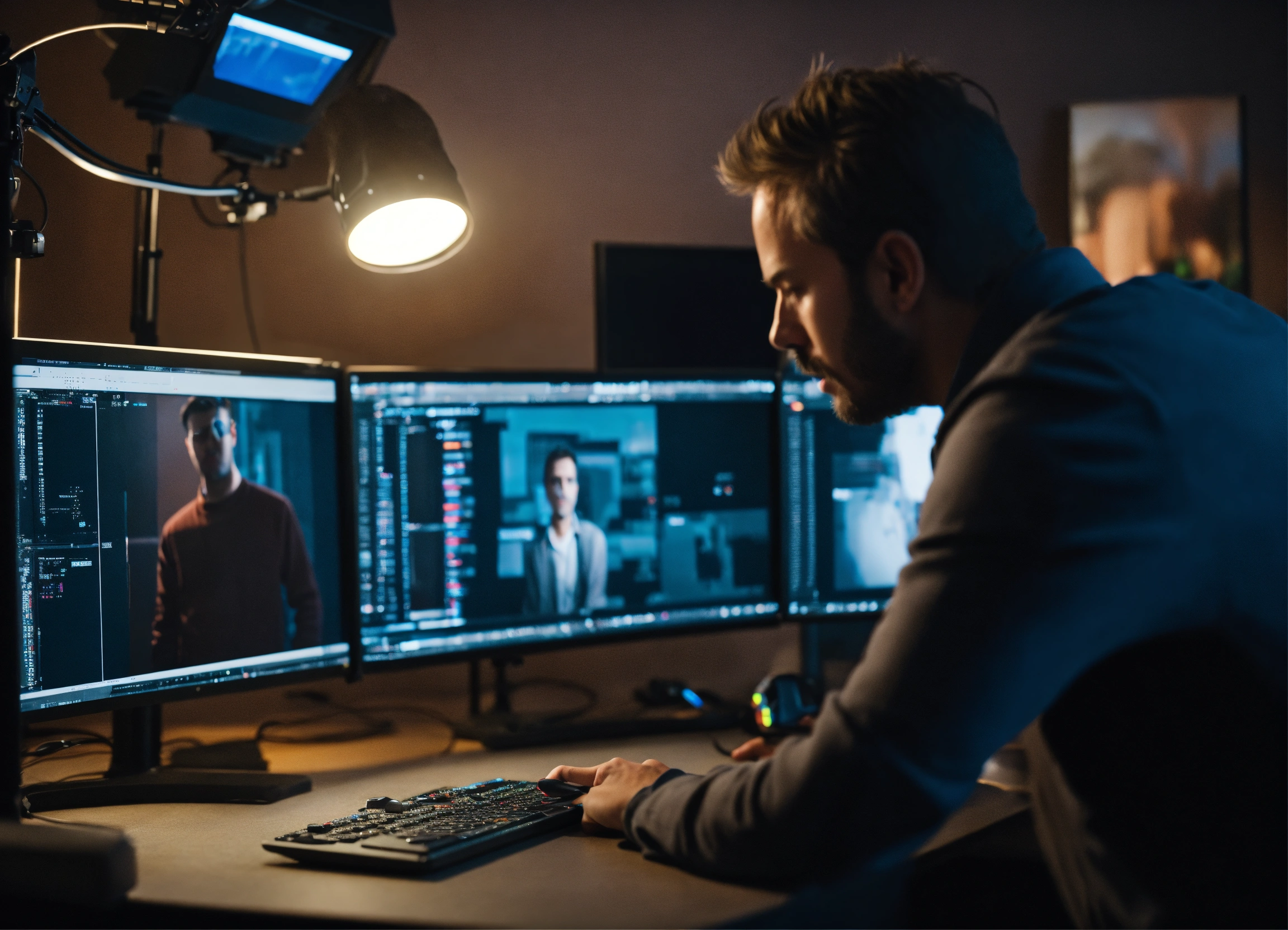 Lexica - Photo director in the studio - the director is standing next ...
