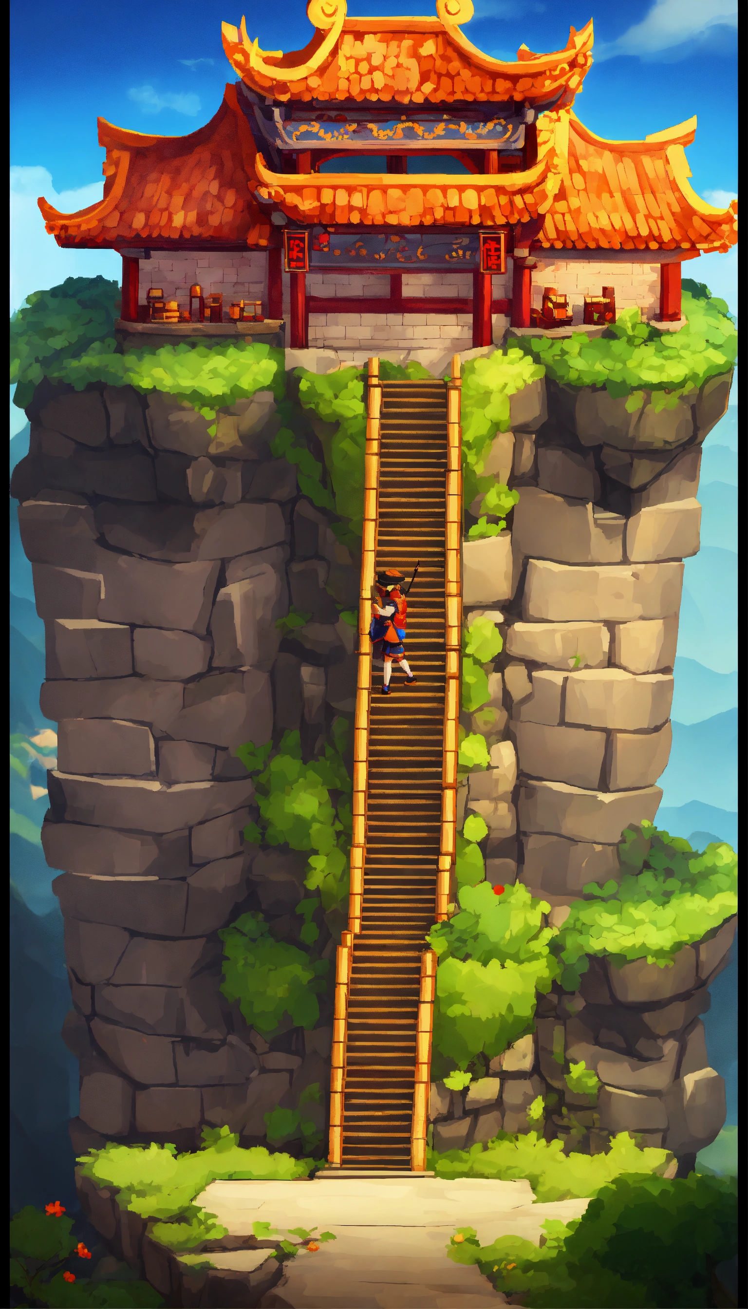 Lexica - Plataforma 2d game Great Wall of China