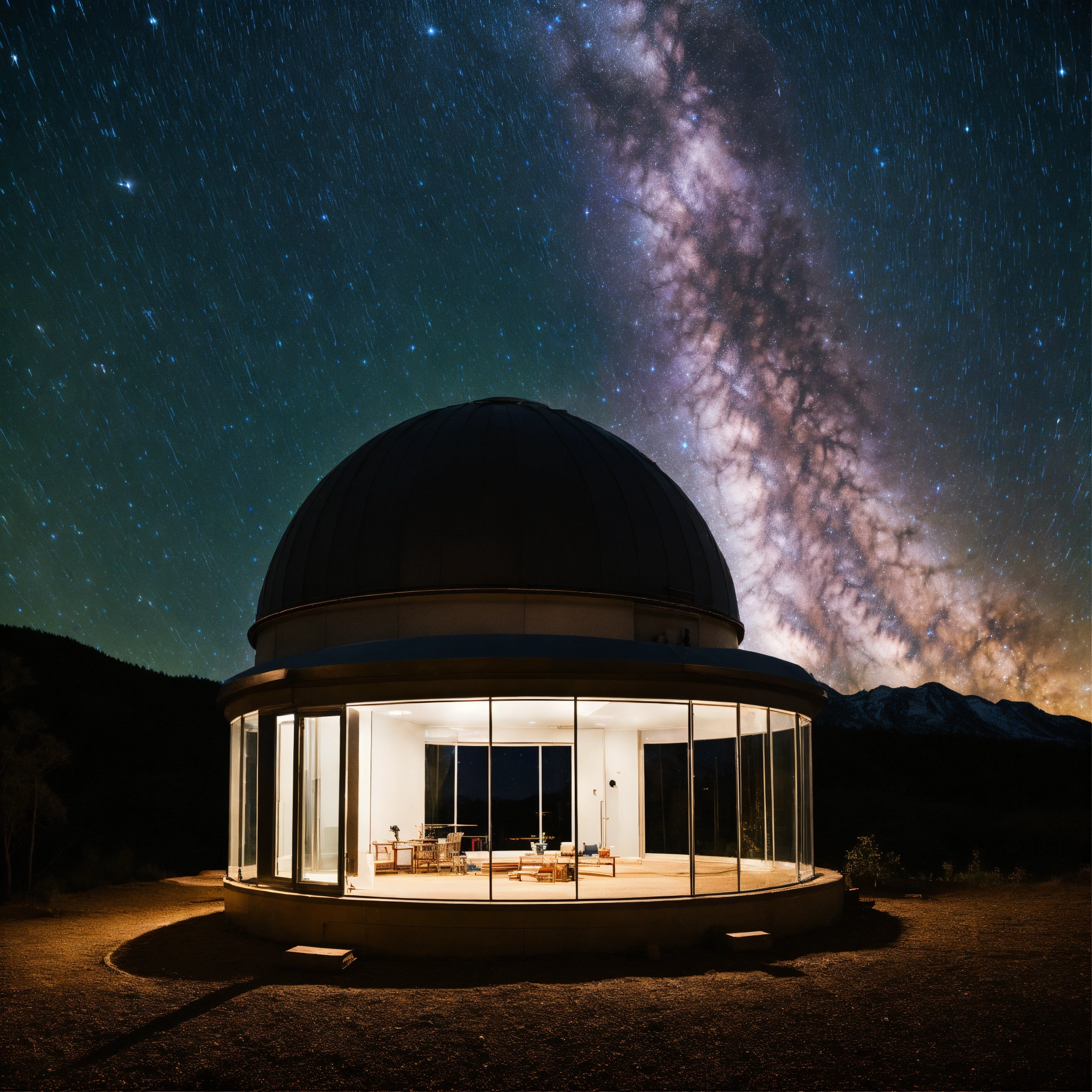 Lexica - The Starlit Observatory Imagine an observatory with a colossal ...