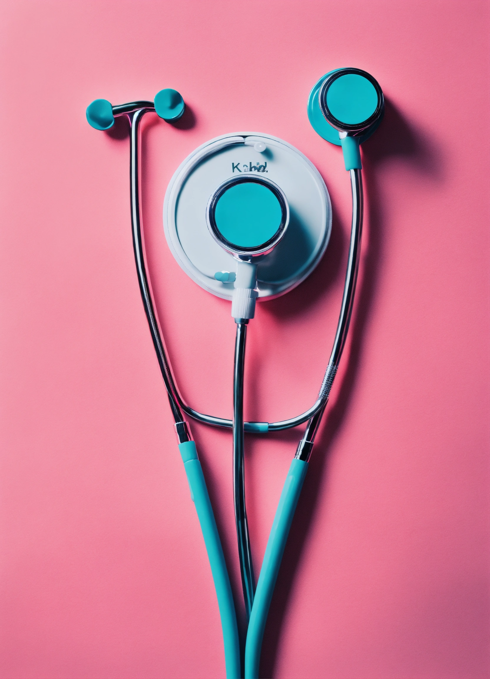 Lexica - Ink Realistic, pink stethoscope, pencil drawing ((white ...