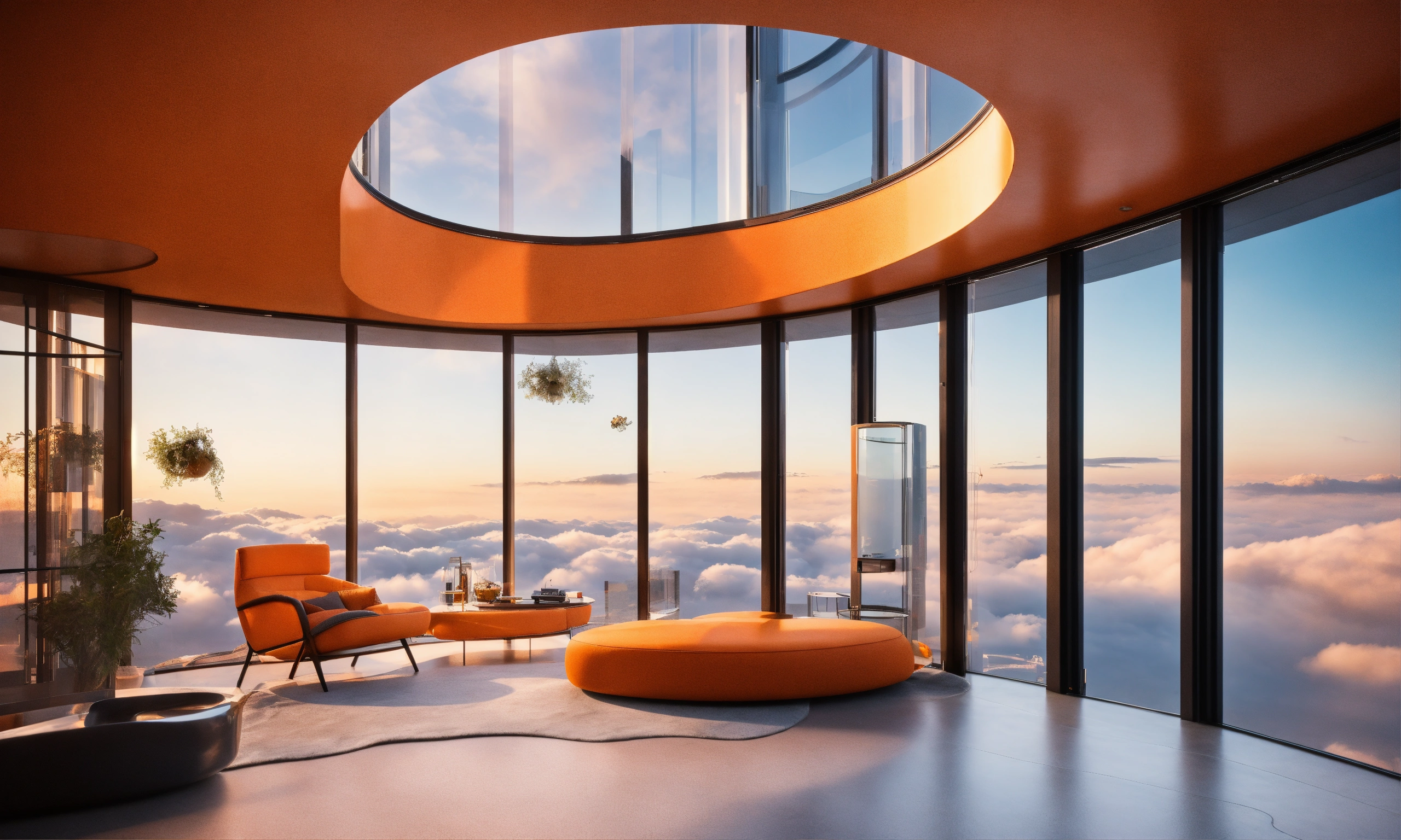 Lexica - Modern house safe inside a new tiny flying apartment, modern ...
