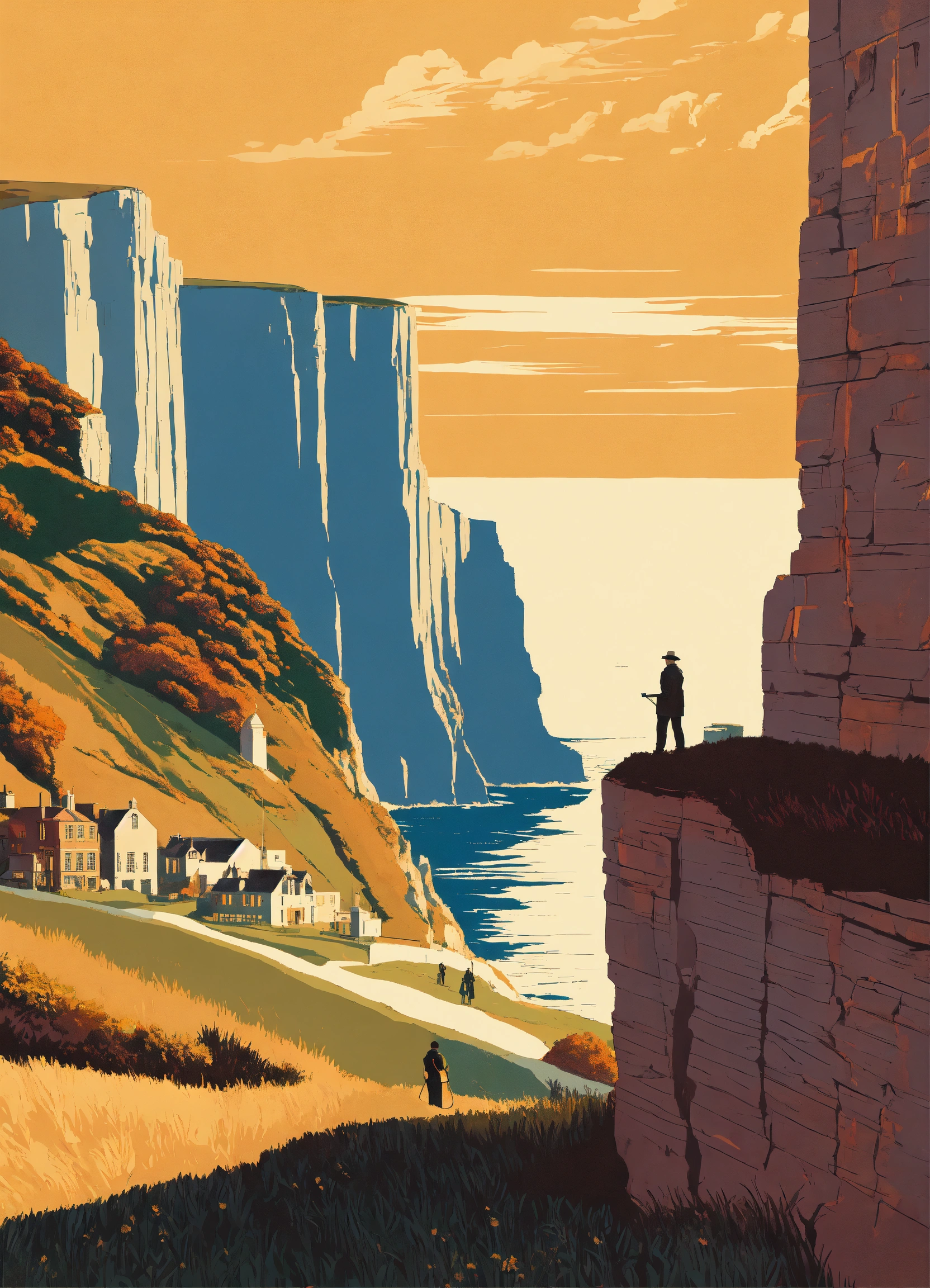 Lexica - Create a captivating background, Cliffs of Dover in the ...